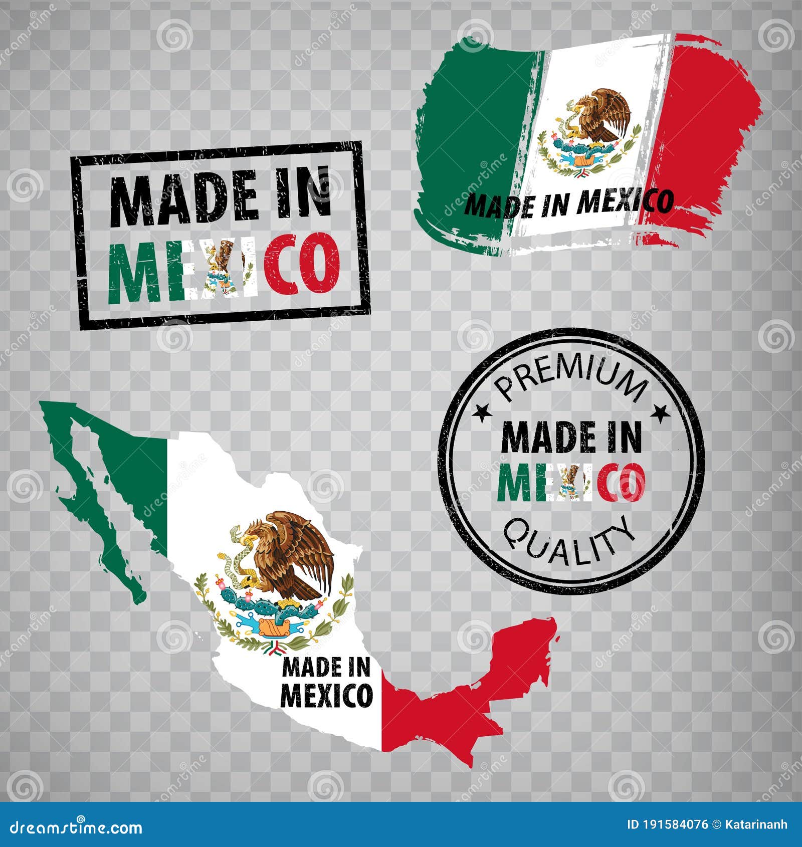 Made in Mexico Rubber Stamps Icon Isolated. Manufactured or Produced in ... Made in Mexico Rubber Stamps Icon Isolated. Manufactured or Produced in ...