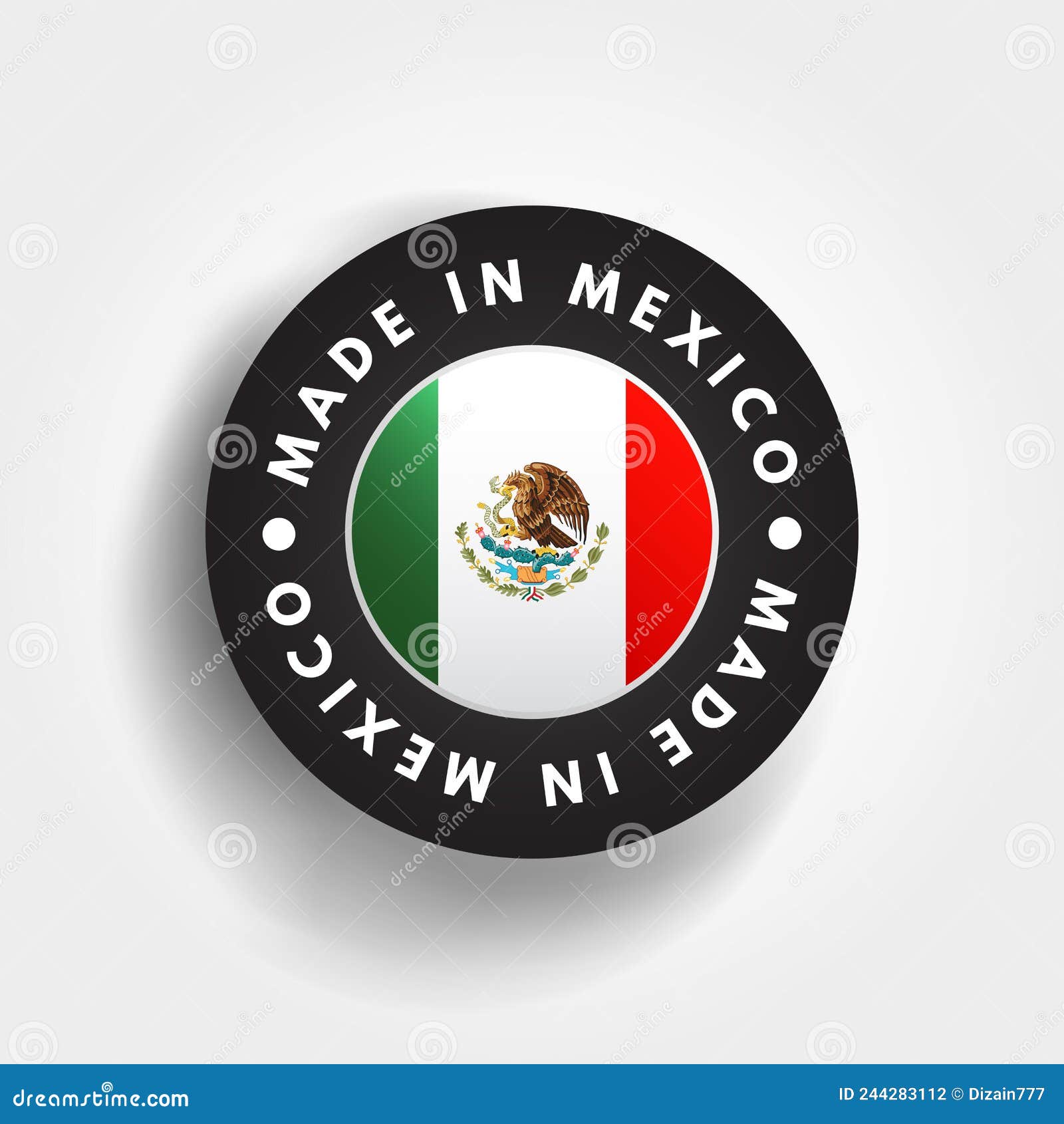 Made in Mexico Text Emblem Stamp, Concept Background Stock Photo ...