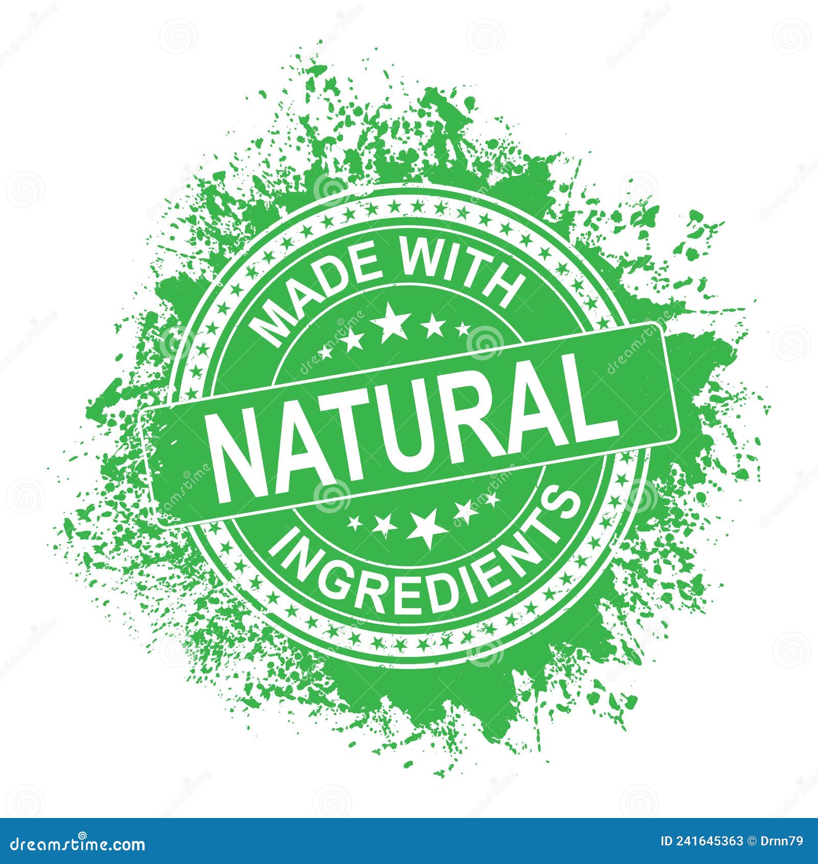 Made with Natural Ingredients Grunge Rubber Stamp, Illustration Stock ...