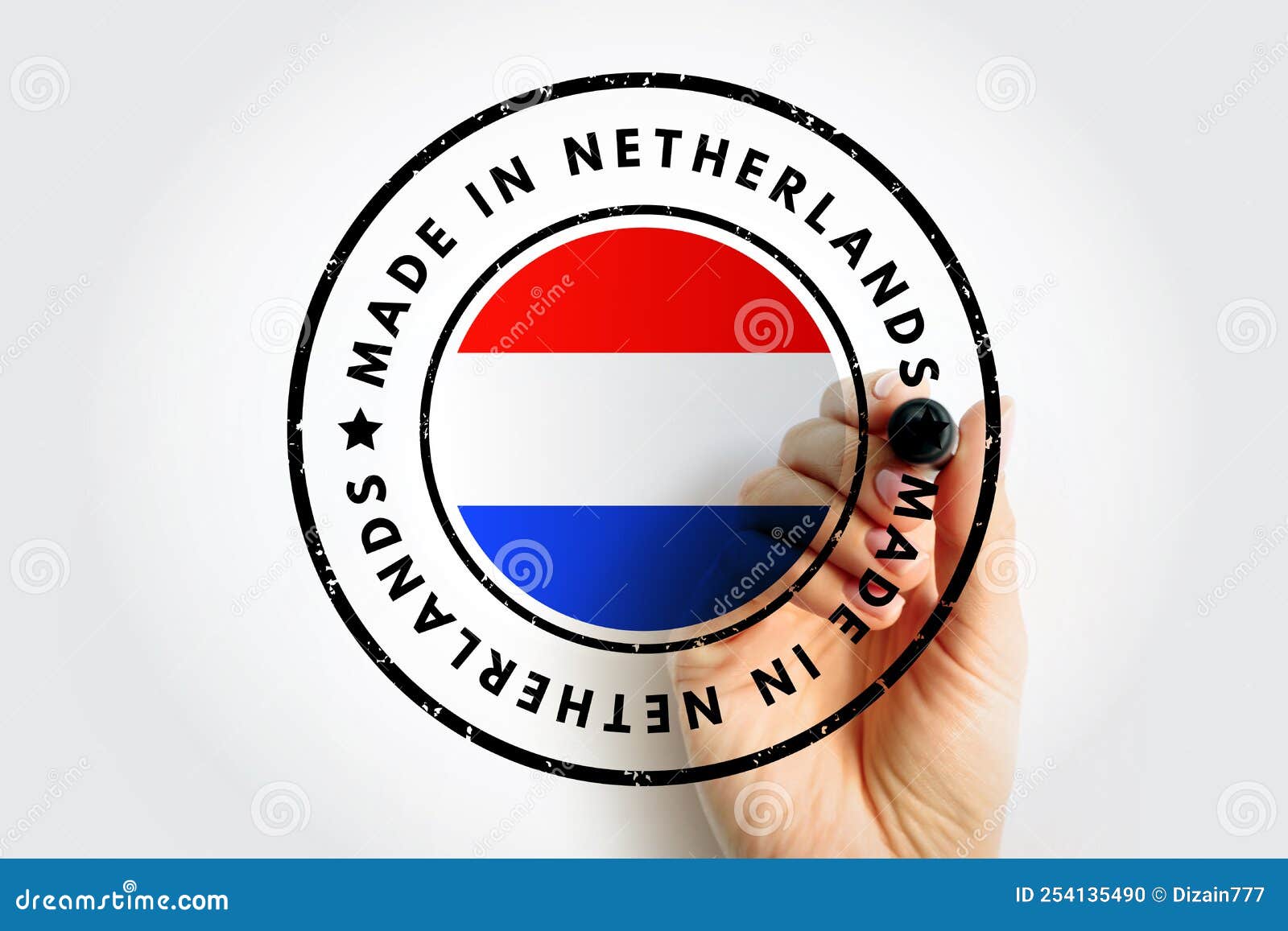 Made in Netherlands Text Emblem Badge, Concept Background Stock Photo ...