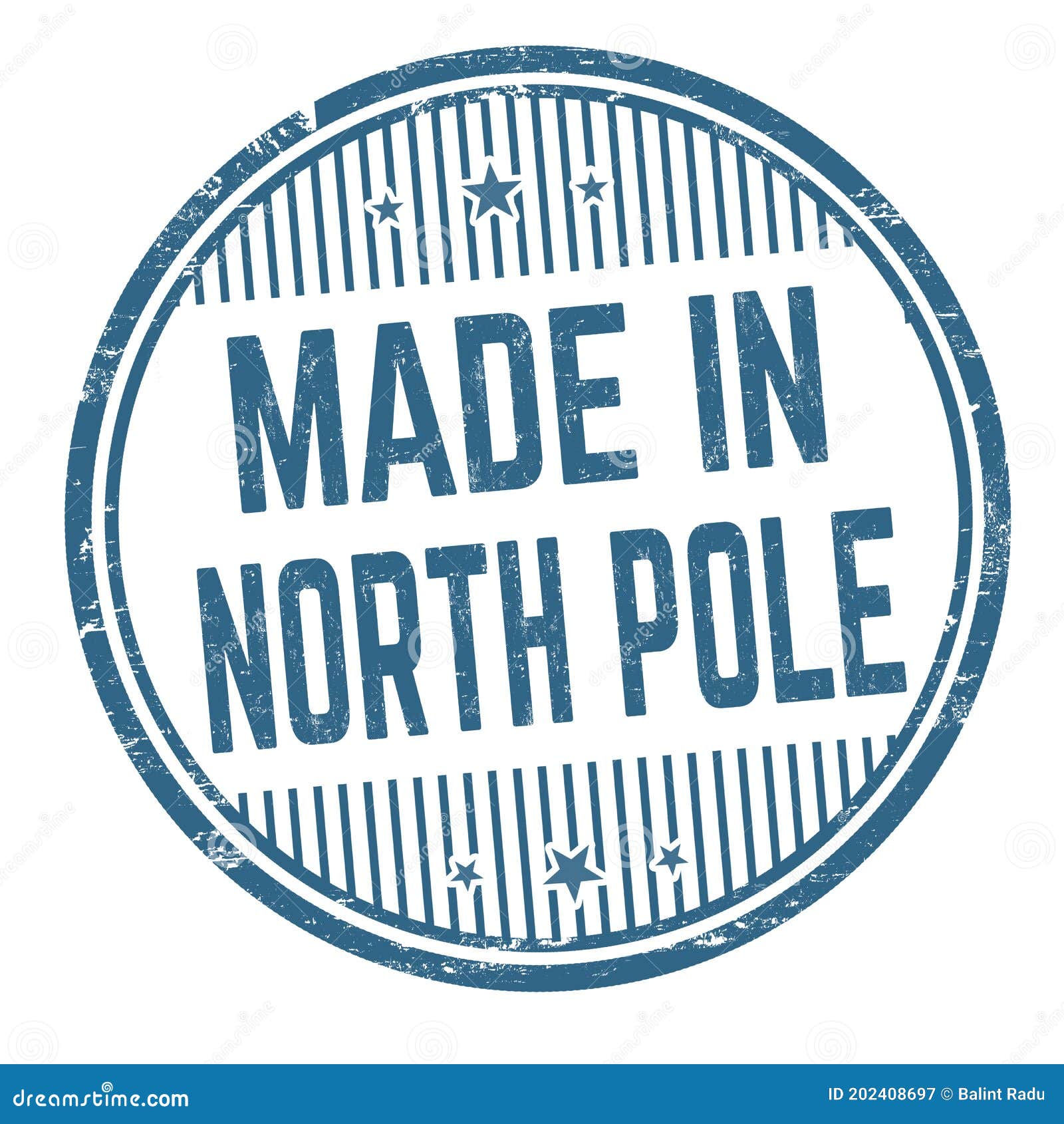 Made in North Pole Grunge Rubber Stamp Stock Vector - Illustration of ...