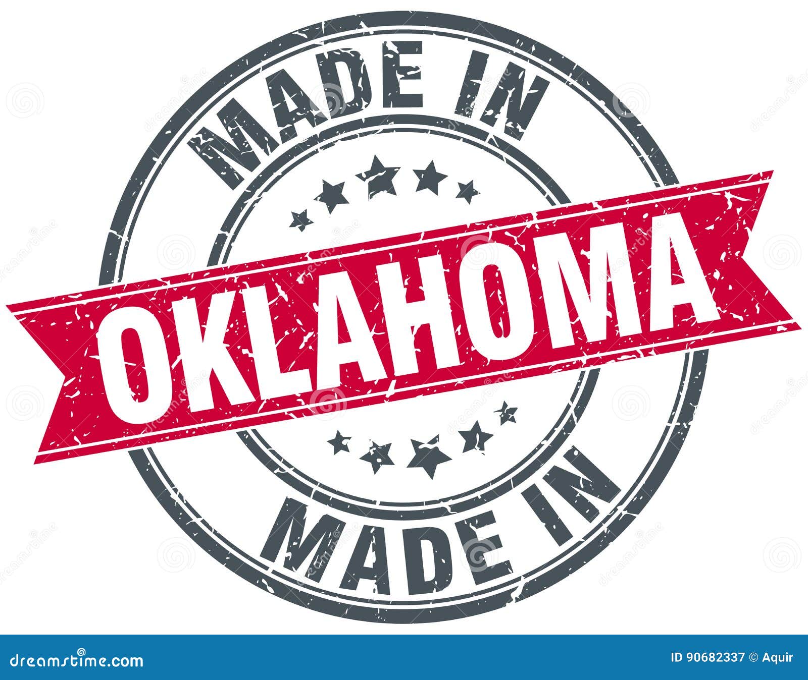 Made in Oklahoma red stamp stock vector. Illustration of insignia ...