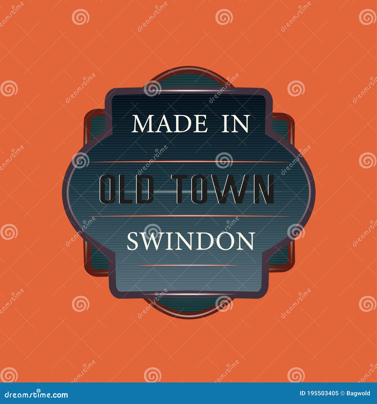Made in Old Town Swindon Vector Logo - Fully Editable EPS File on an ...