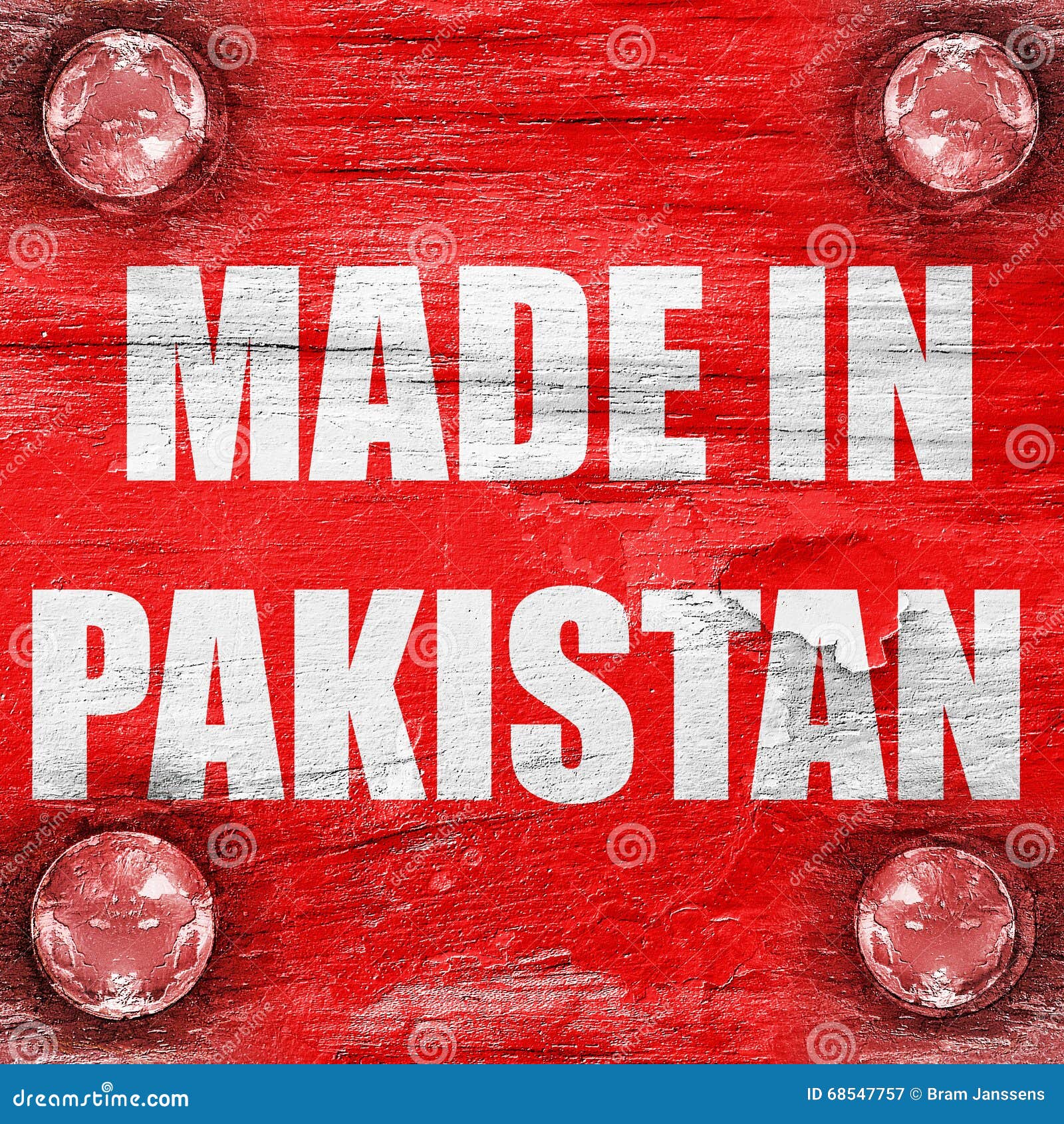 Made in pakistan stock image. Image of english, originated - 68547757