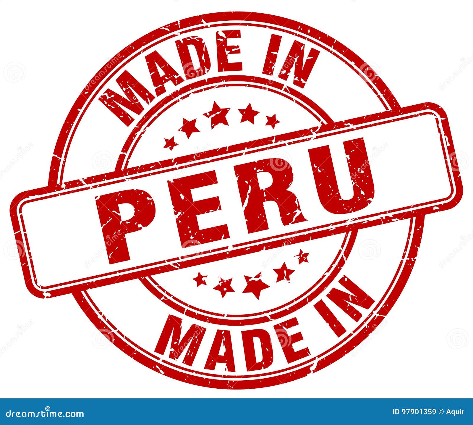 Made In Peru Stamp Logo Shape Collection Grunge Texture Badge Template ...