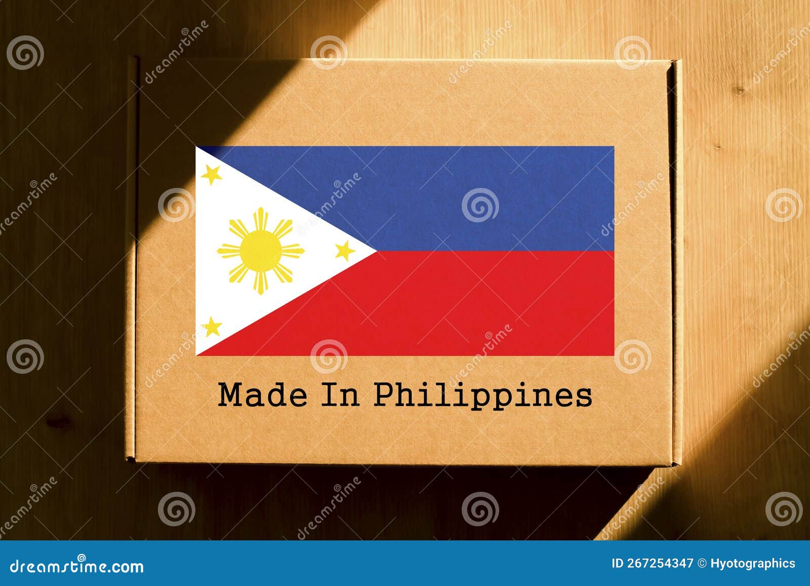 Made in Philippines. Cardboard Boxes with Text `Made in Philippines ...