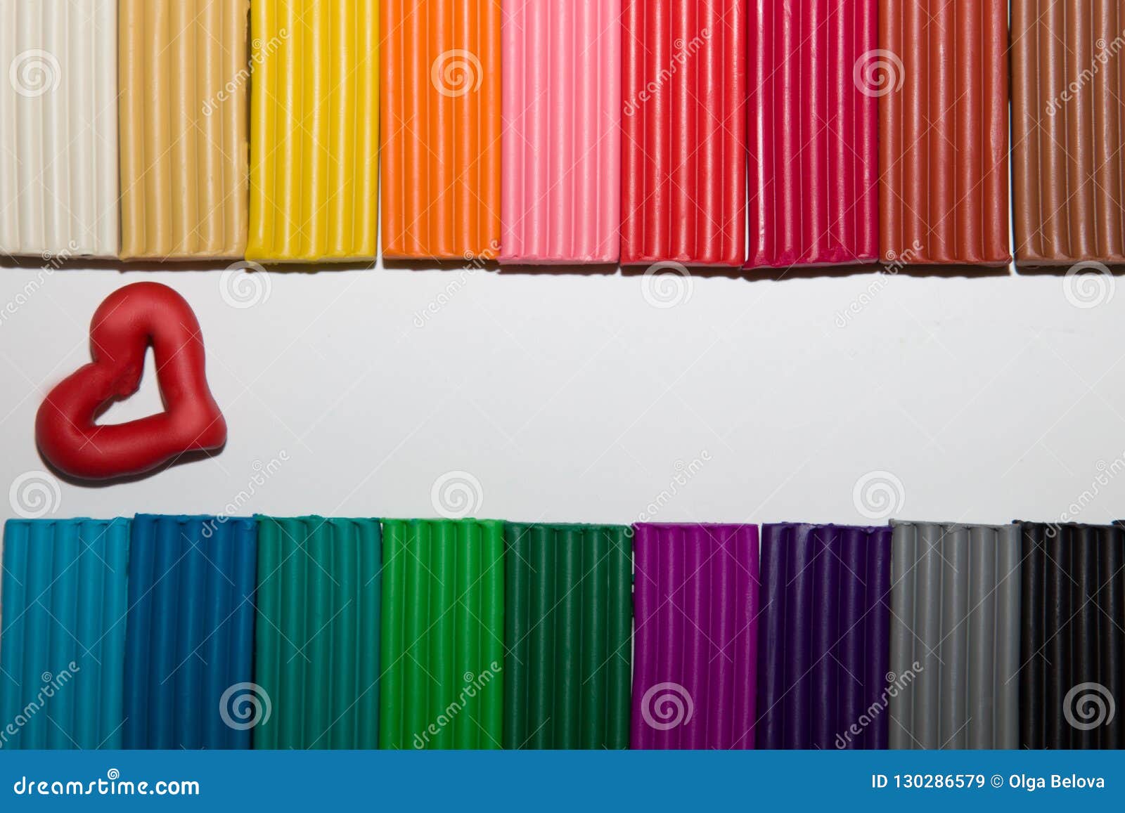 Made of plasticine heart stock image. Image of fourteen - 130286579