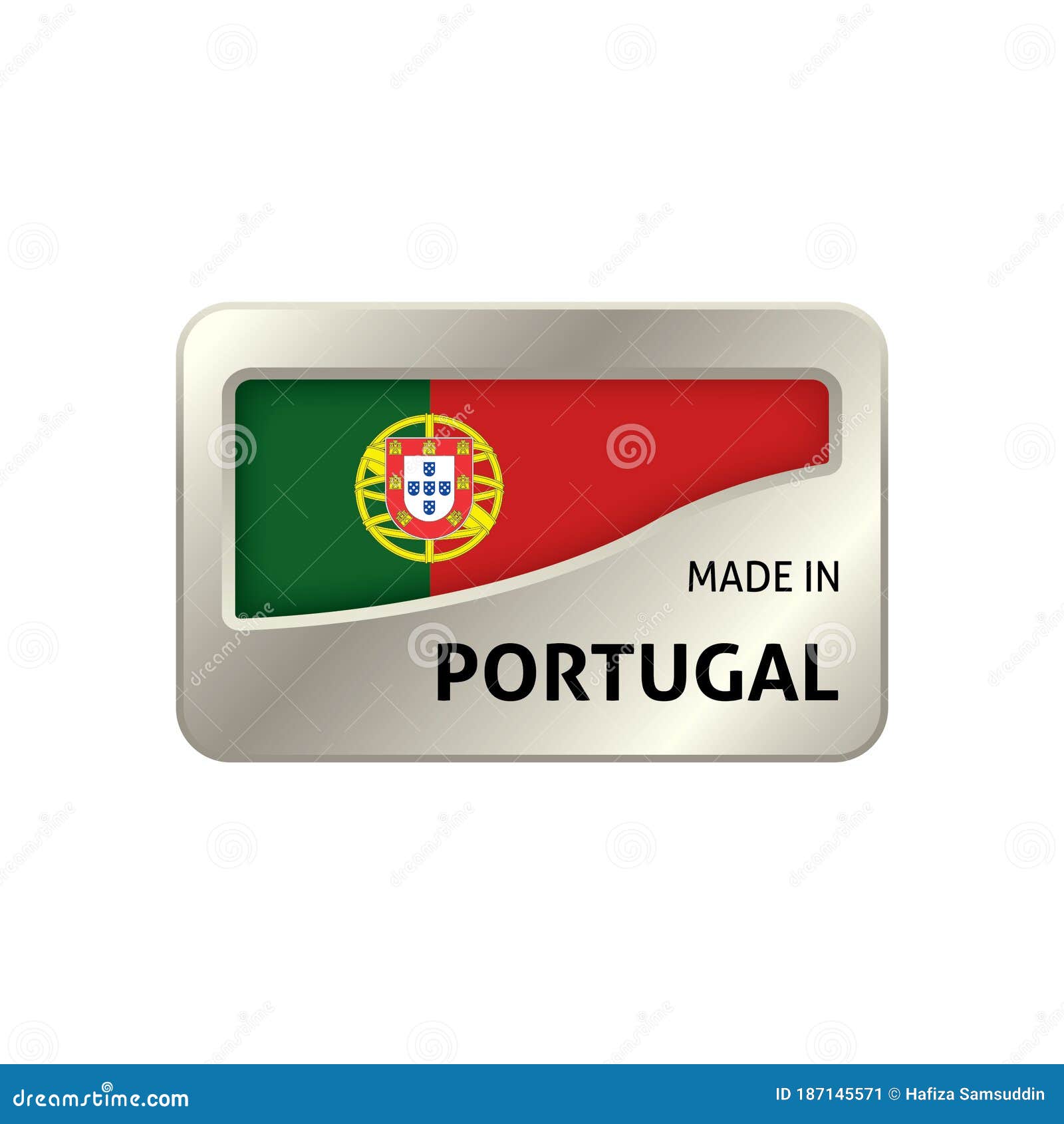 Made in Portugal Label. Vector Illustration Decorative Design Stock ...