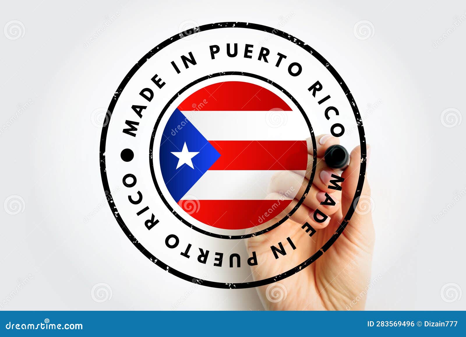 Made in Puerto Rico Text Emblem Stamp, Concept Background Stock Photo ...