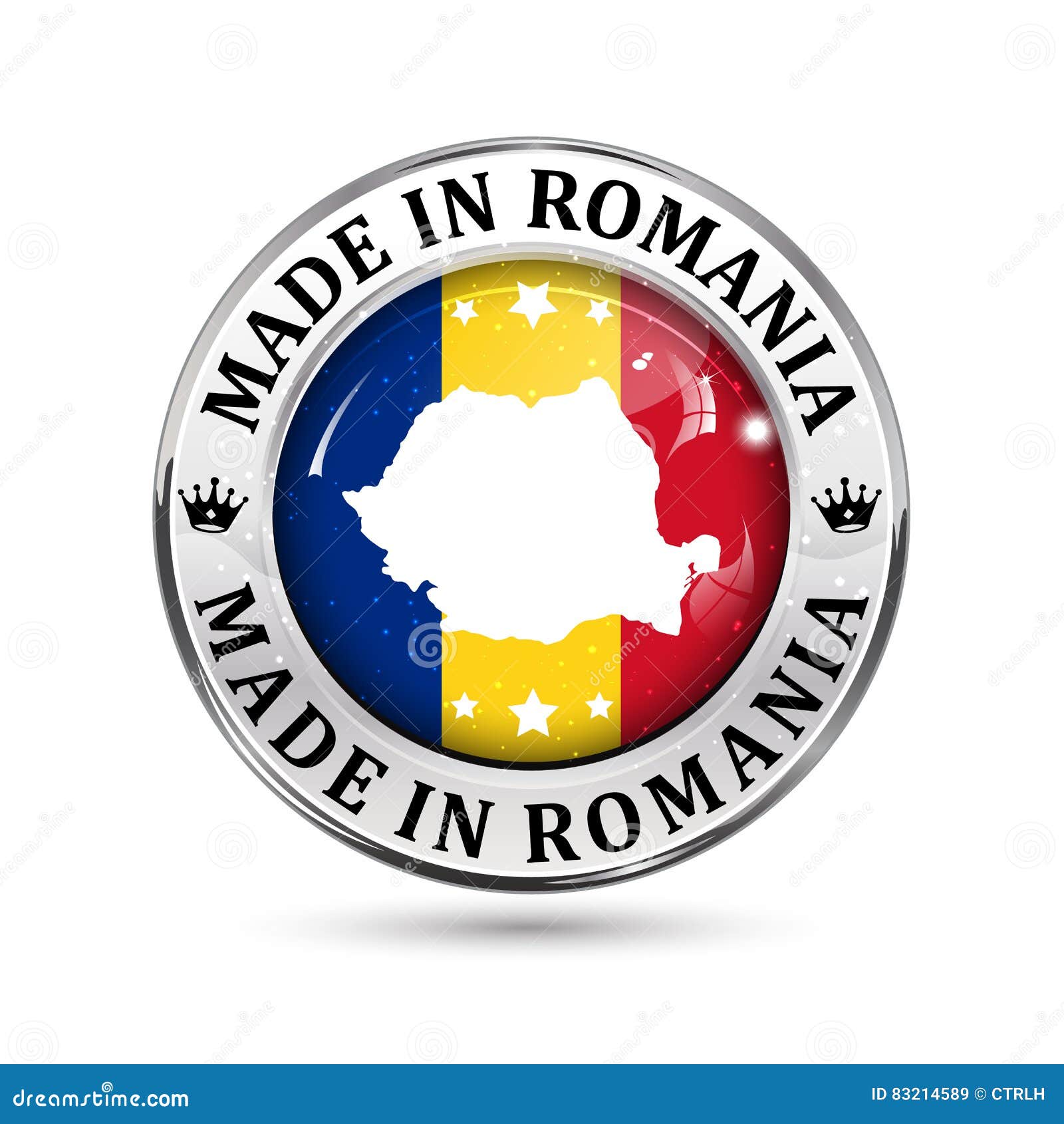 Made in Romania - Icon, Button, Label Stock Illustration - Illustration ...