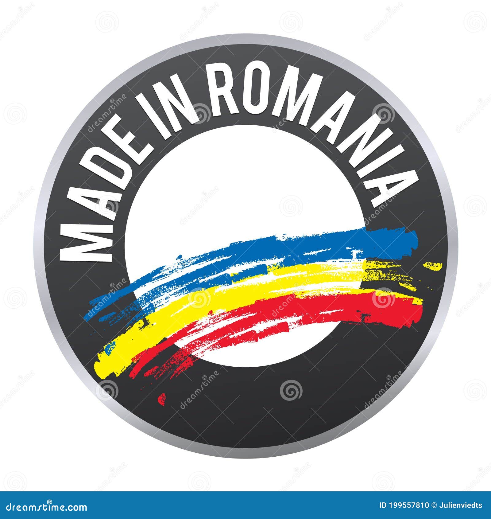 Made in Romania Label Badge Logo Certified Stock Illustration ...