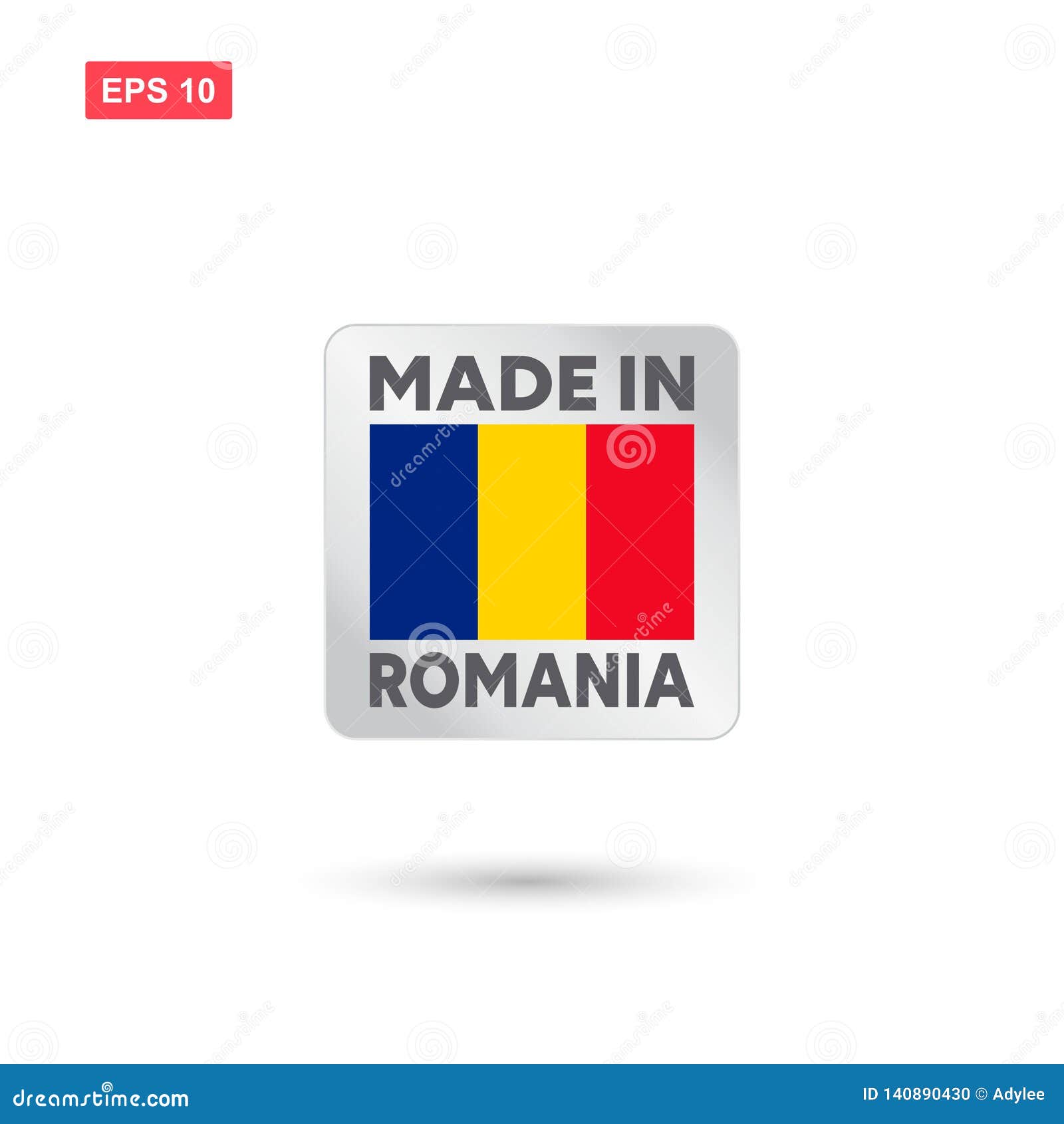 Made in romania vector stock vector. Illustration of clothing - 140890430