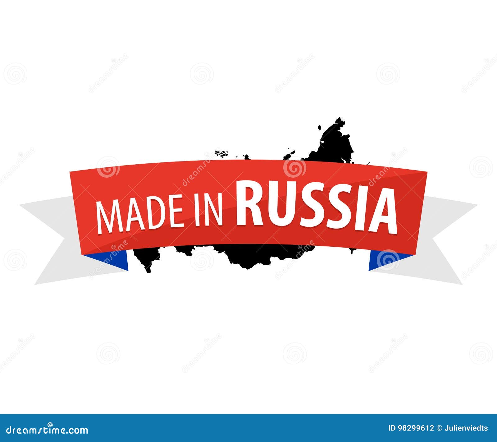 Made in Russia banner stock vector. Illustration of russia - 98299612