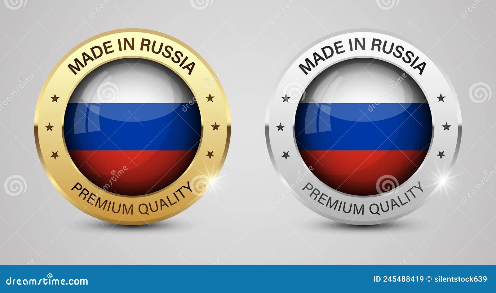 Made in Russia Graphics and Labels Set Stock Vector - Illustration of ...
