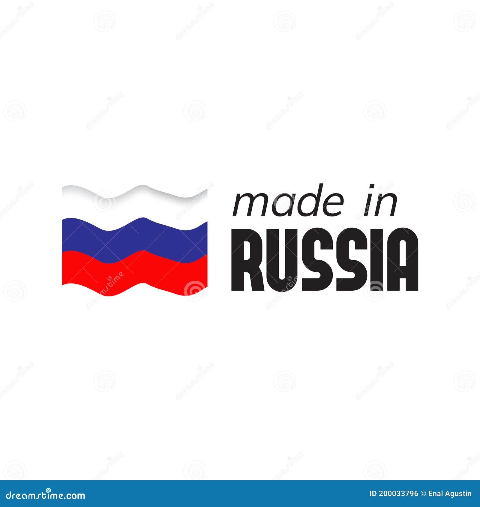 Made in Russia Logo Design Template Stock Vector - Illustration of ...
