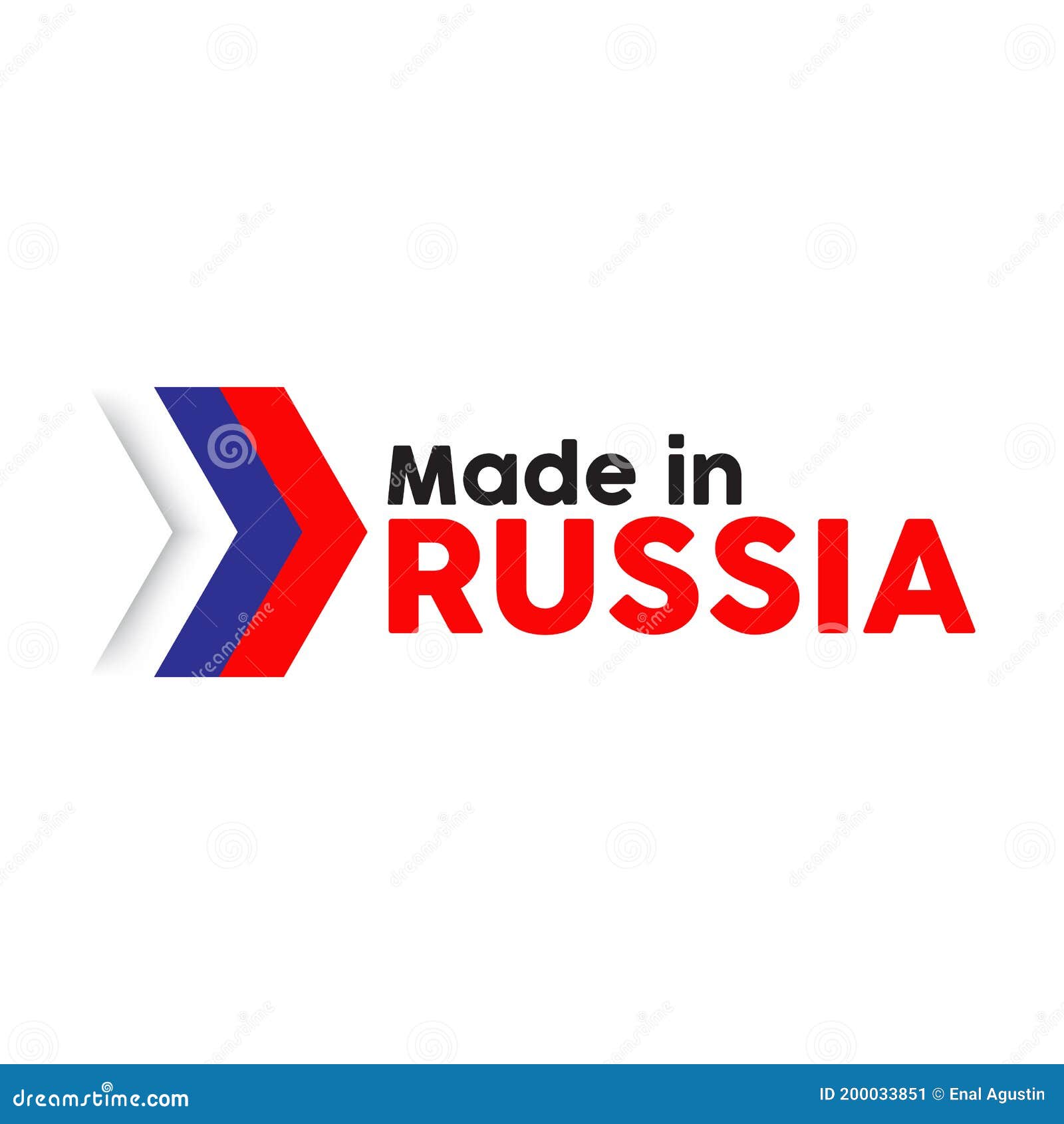 Made in Russia Logo Design Template Stock Vector - Illustration of ...