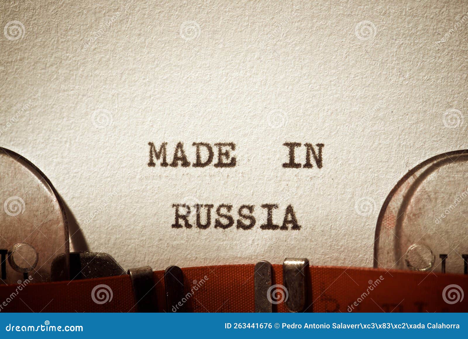 Made in Russia stock photo. Image of phrase, obsolete - 263441676