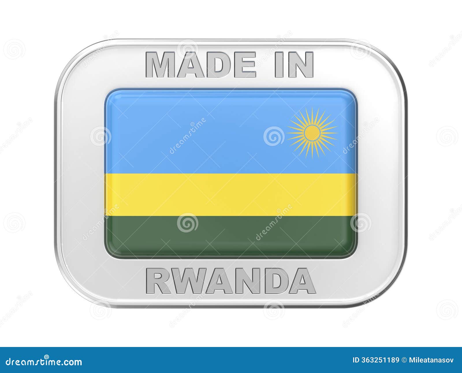 Made in Rwanda stock illustration. Illustration of product - 363251189