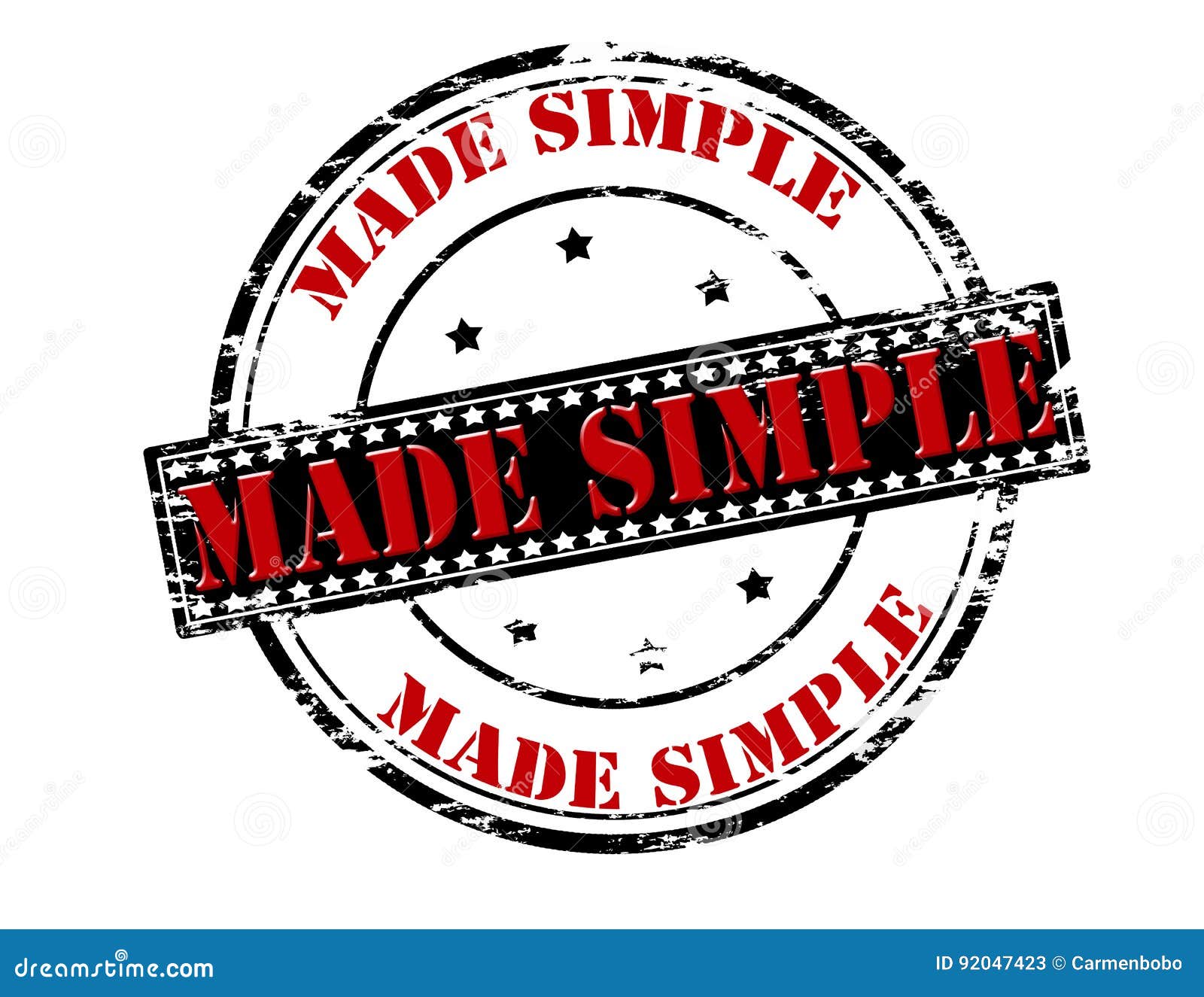 Made simple stock illustration. Illustration of simple - 92047423