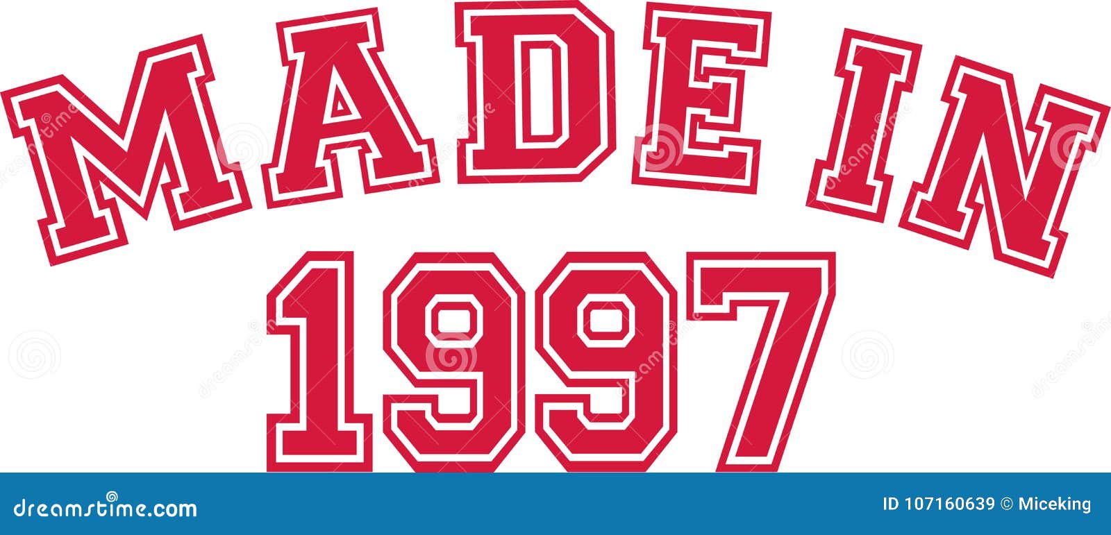 1997 Year College Font Stock Image | CartoonDealer.com #107152687