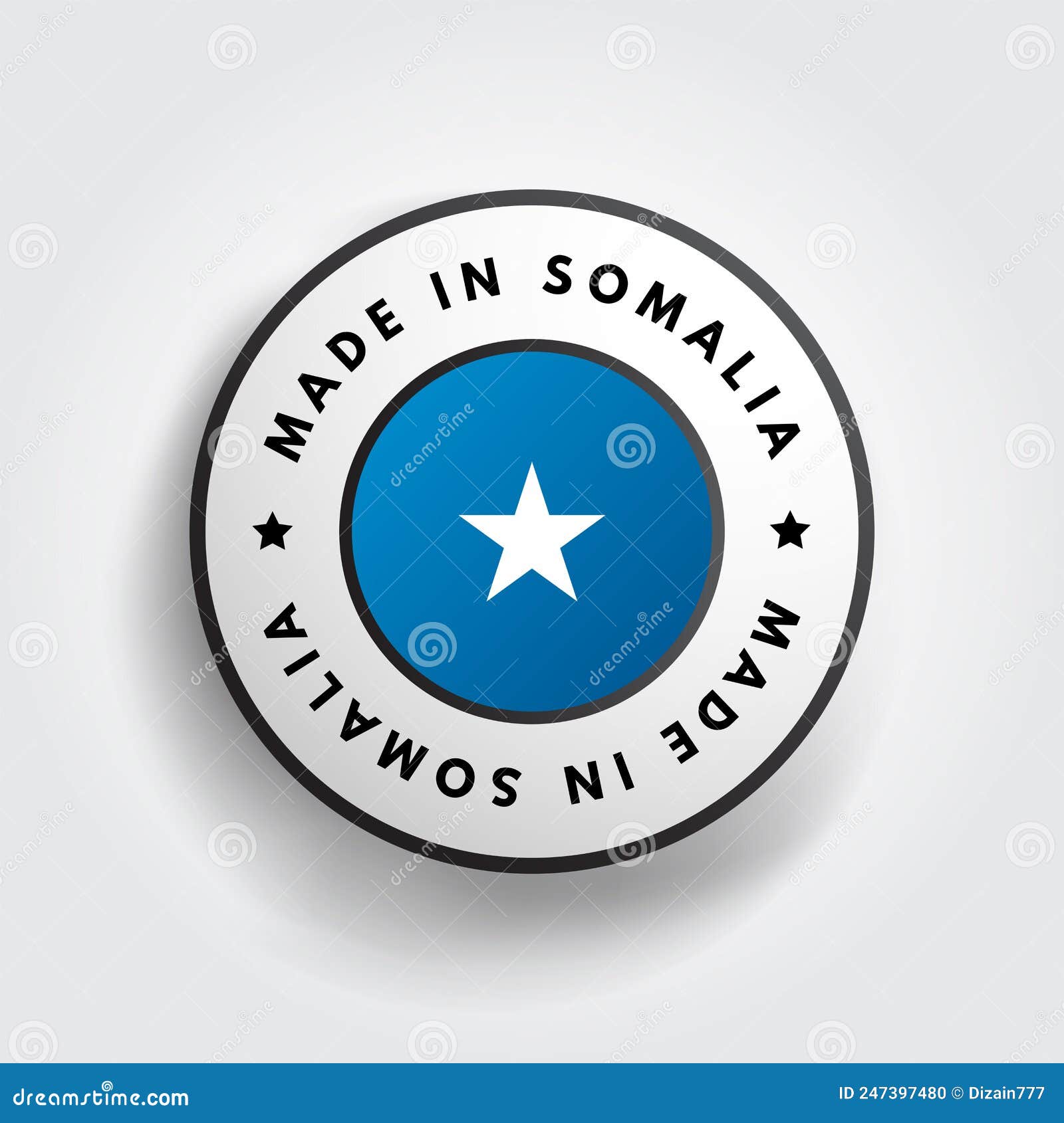 Made in Somalia Text Emblem Badge, Concept Background Stock ...