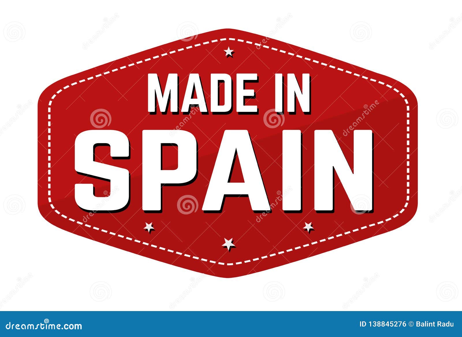 Made In Spain Logo, Origen Espana Product Label Stamp. Vector Spanish ...