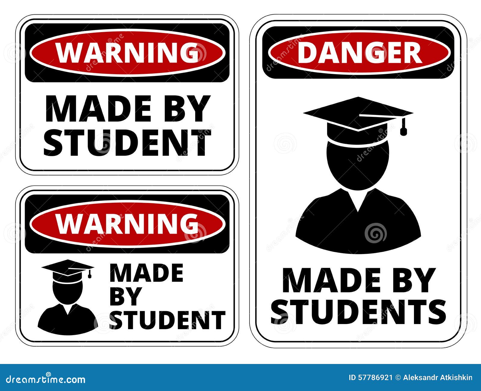 Made by student stock vector. Illustration of novice - 57786921