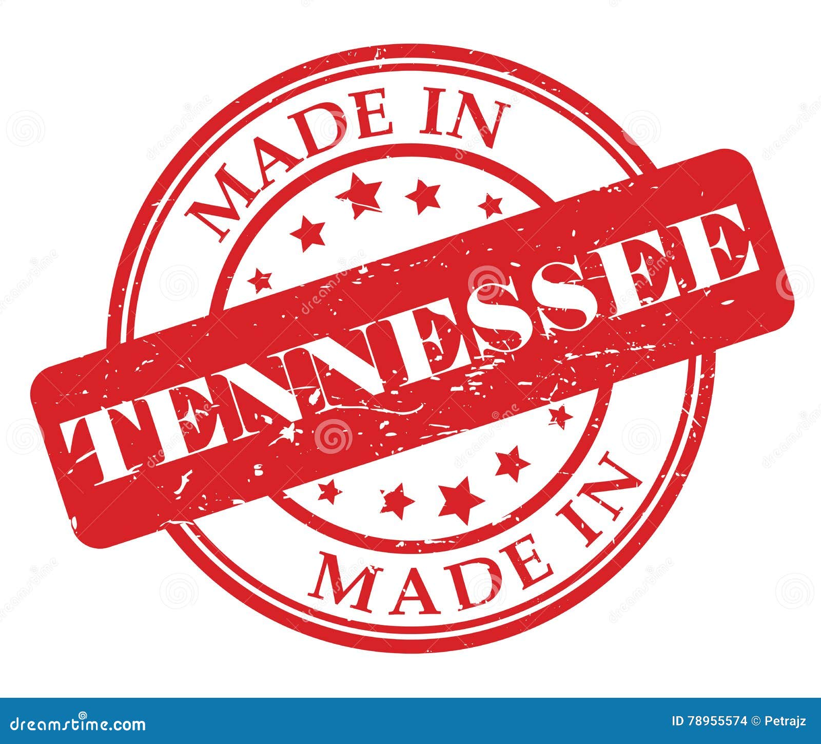 Made in Tennessee stamp stock illustration. Illustration of north ...