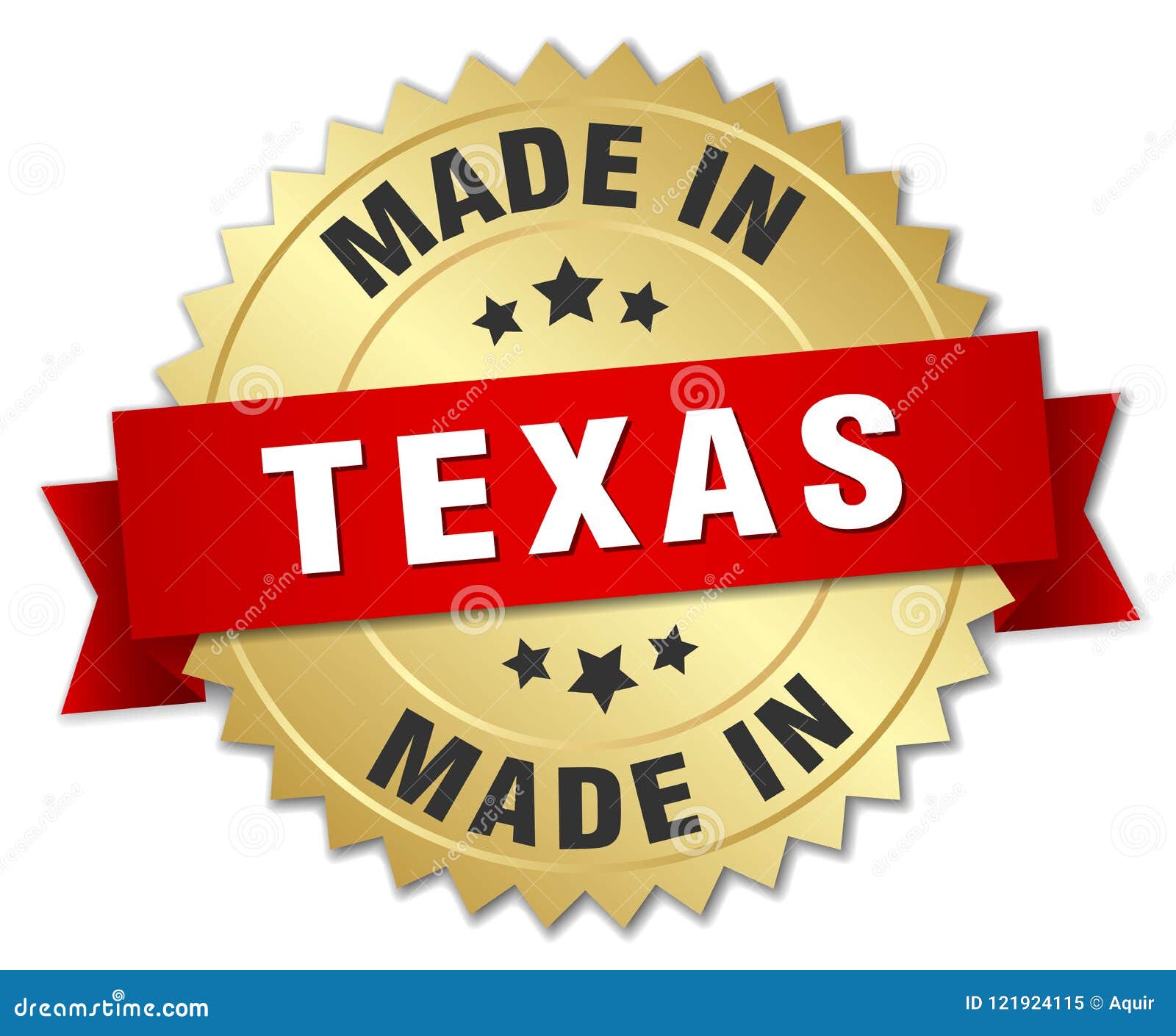 Made in Texas badge stock vector. Illustration of crafted - 121924115