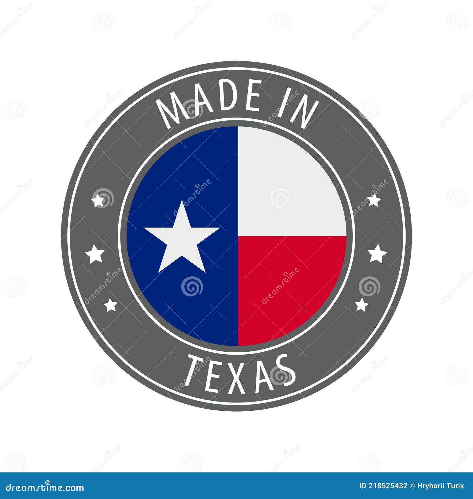 Made in Texas icon. stock vector. Illustration of insignia - 218525432