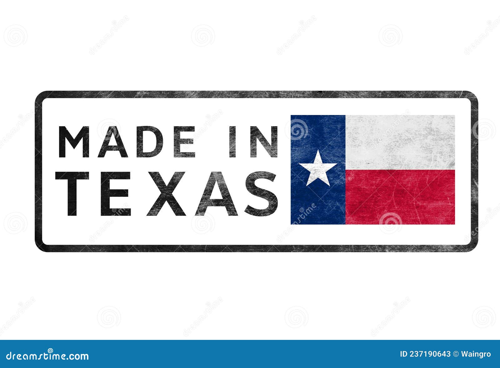 Made in Texas - Quality Label Stock Illustration - Illustration of ...