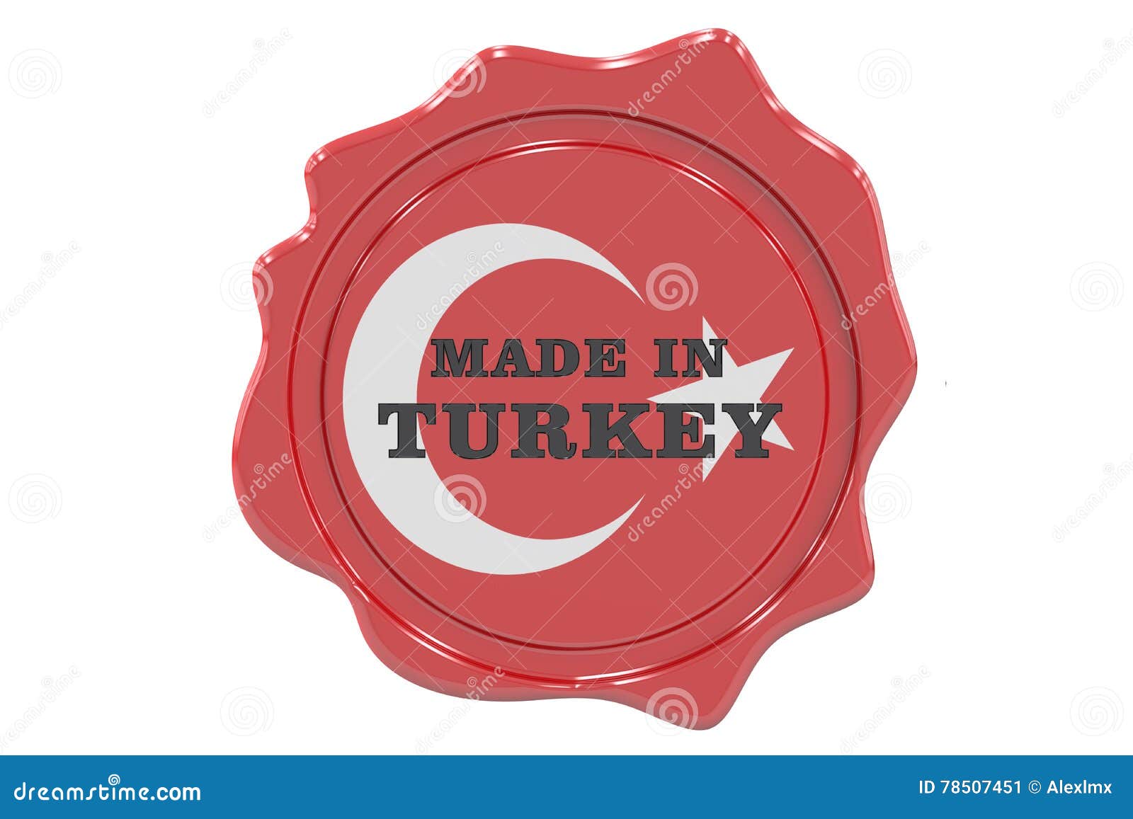 Made in Turkey seal, stamp stock illustration. Illustration of isolated ...