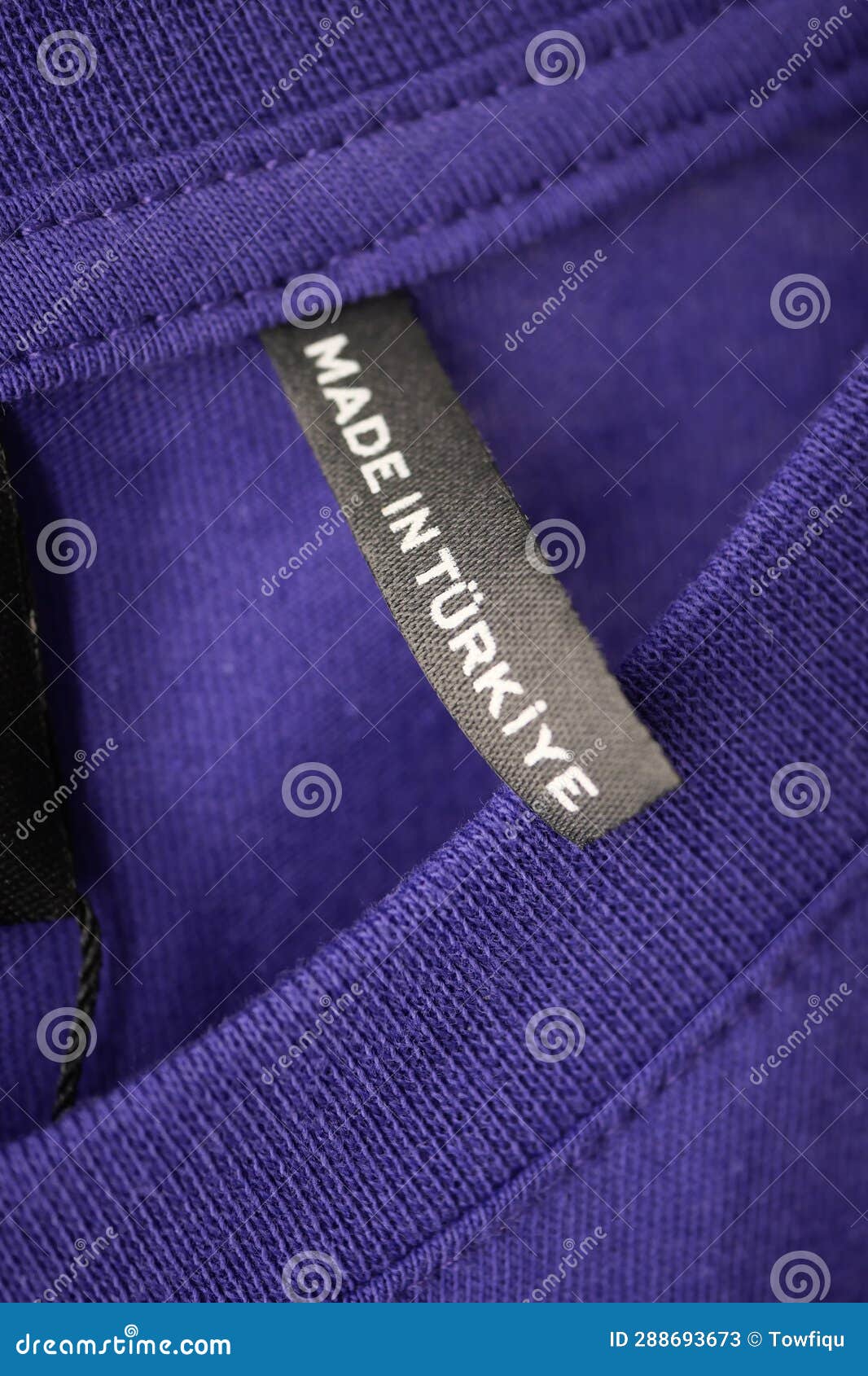 Made in Turkiye Label on a Cloth Stock Image - Image of basic, industry ...
