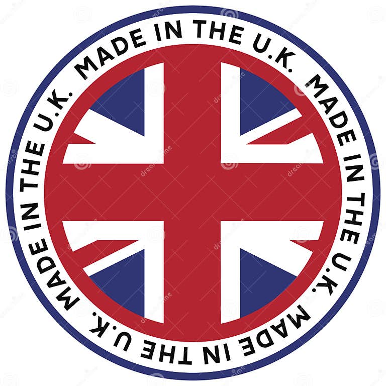 Made in the U.K. Emblem stock vector. Illustration of british - 10903903