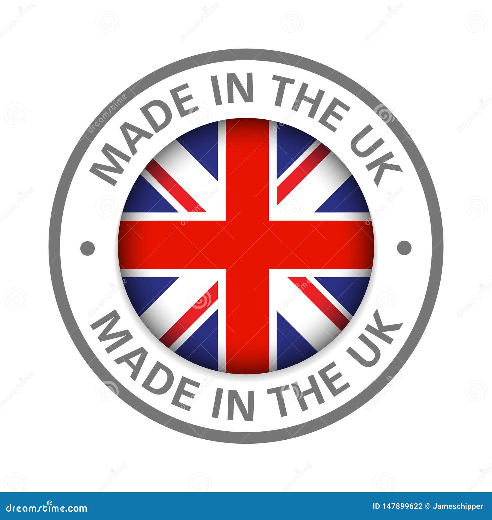 Made in the uk flag icon stock vector. Illustration of shadow - 147899622