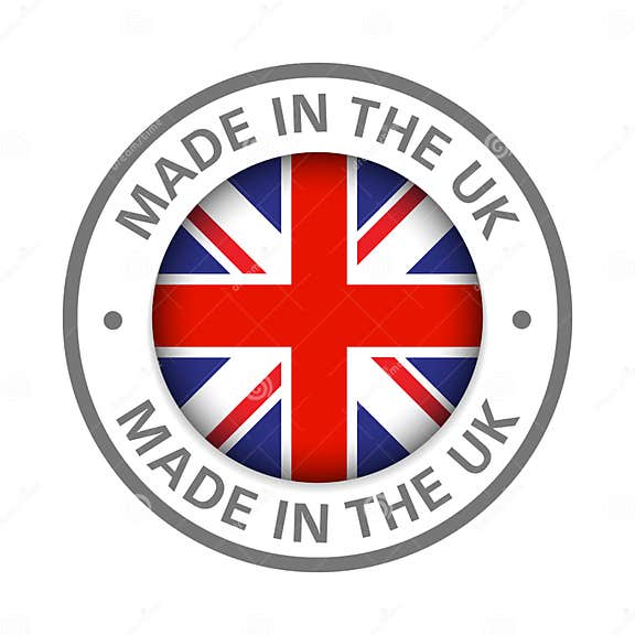 Made in the uk flag icon stock vector. Illustration of shadow - 147899622
