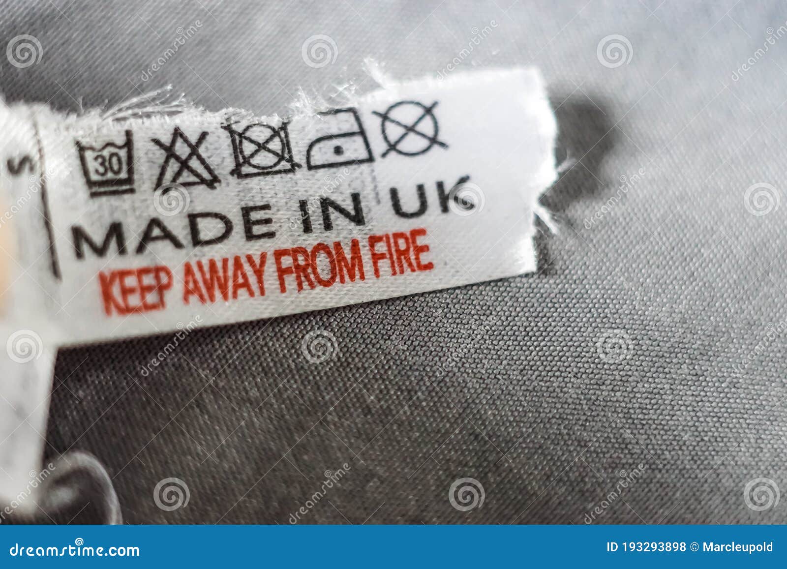Made in UK stock photo. Image of label, sign, clothing - 193293898