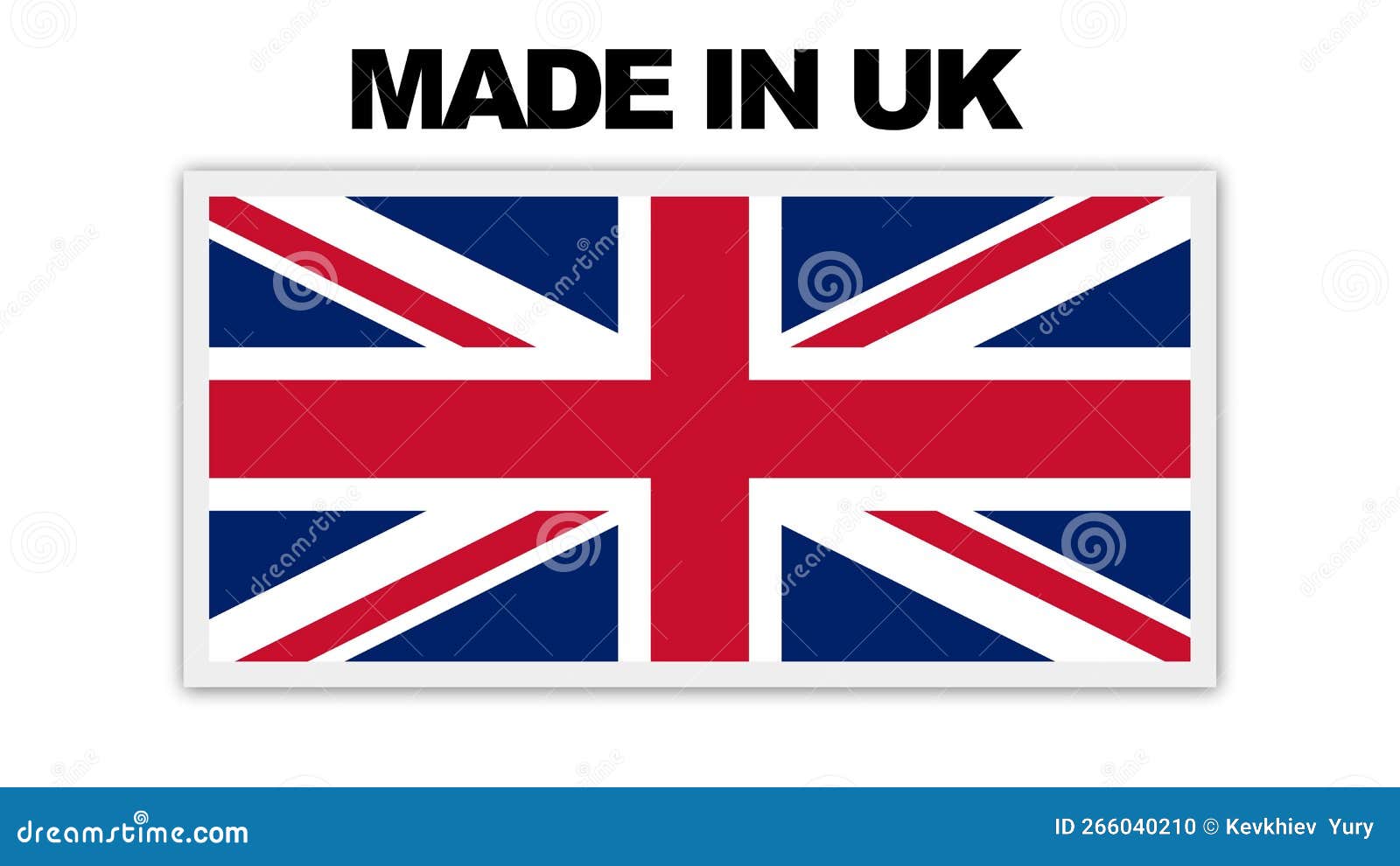 MADE in UK ribbon flag stock illustration. Illustration of ribbon ...