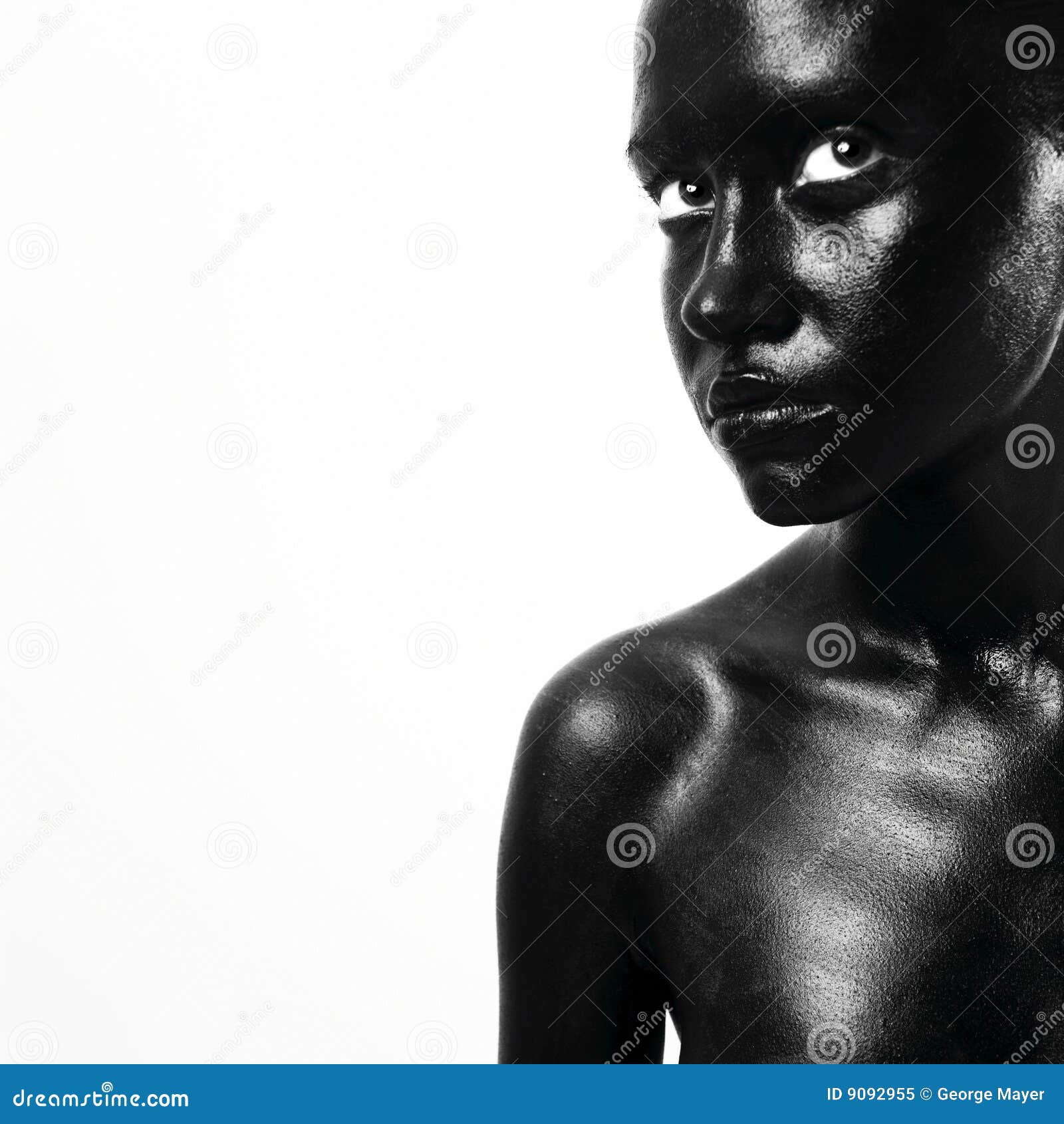 Made up black woman stock image. Image of charm, girl - 9092955