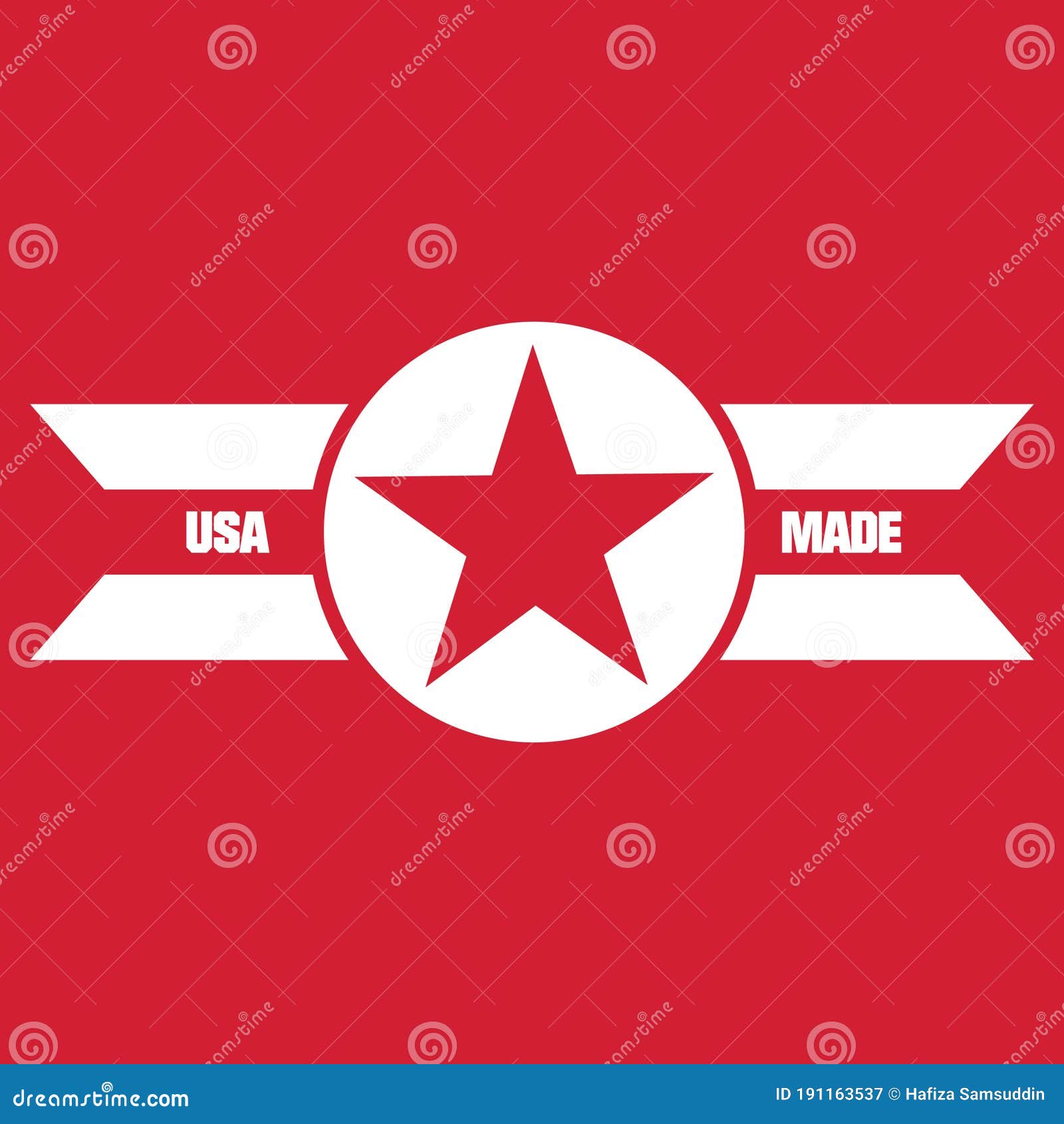 Made in Usa Label. Vector Illustration Decorative Design Stock Vector ...