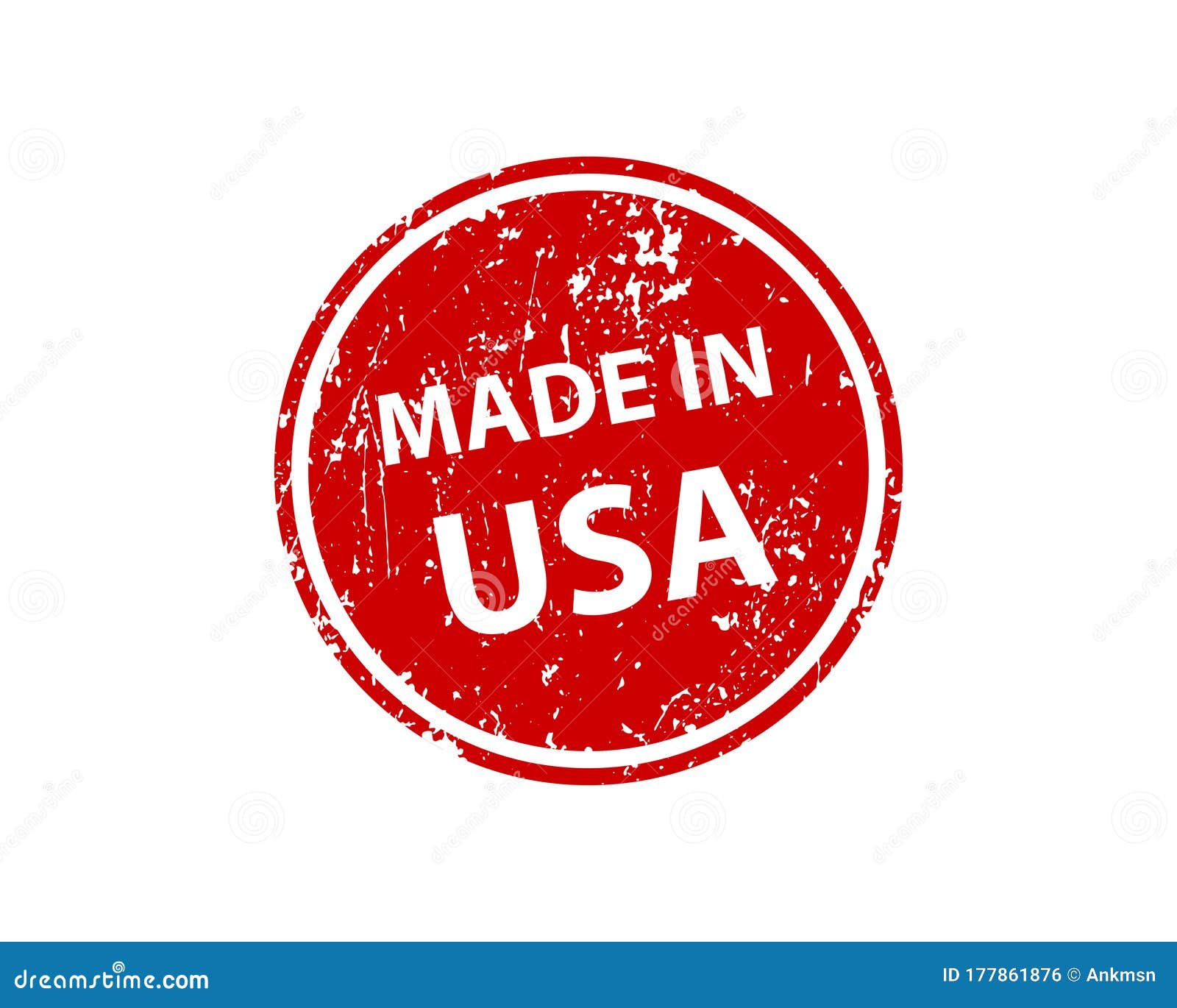 Made in USA Stamp Vector Texture. Rubber Cliche Imprint Stock Vector ...