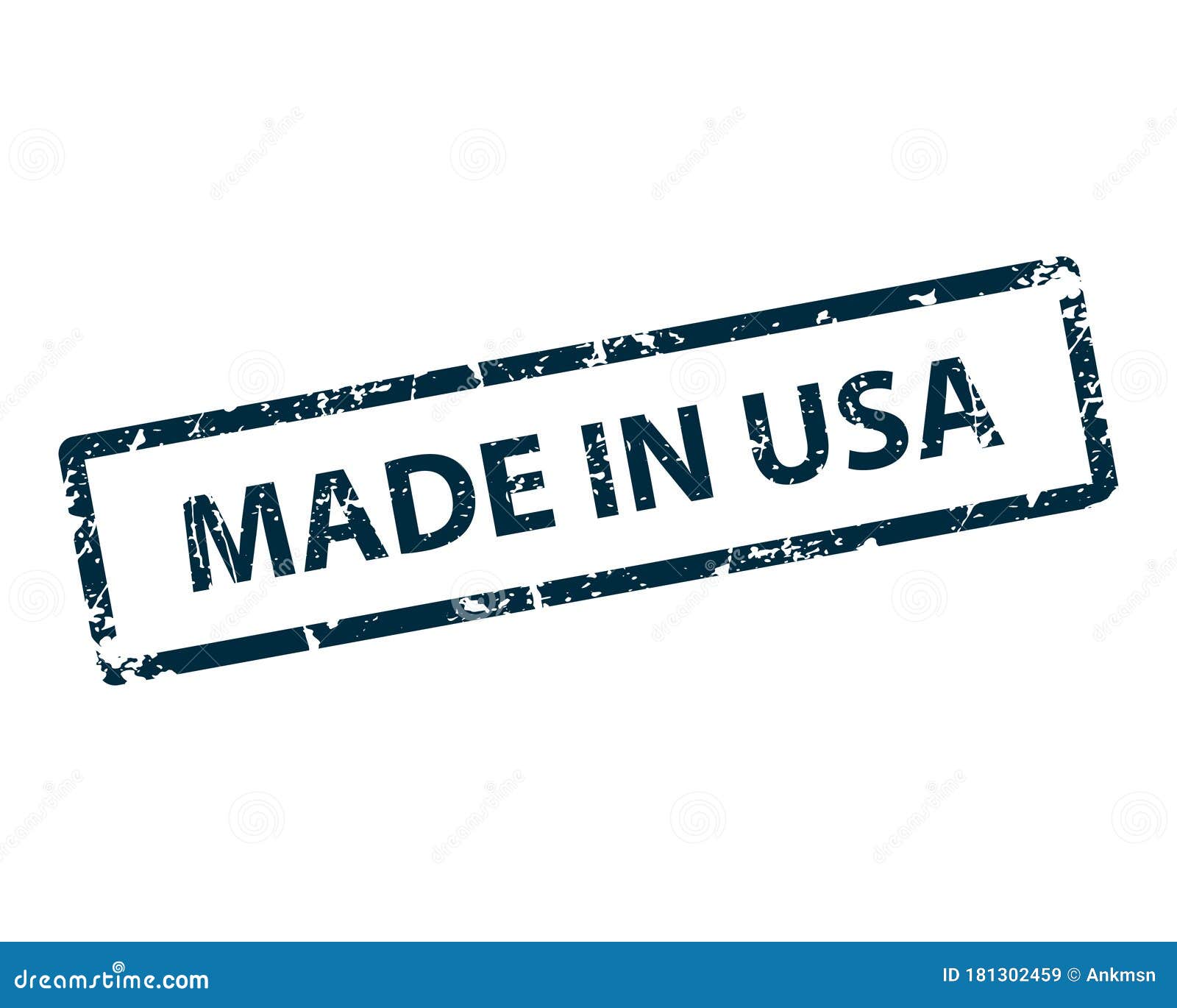 Made in USA Stamp Vector Texture. Rubber Cliche Imprint Stock Vector ...