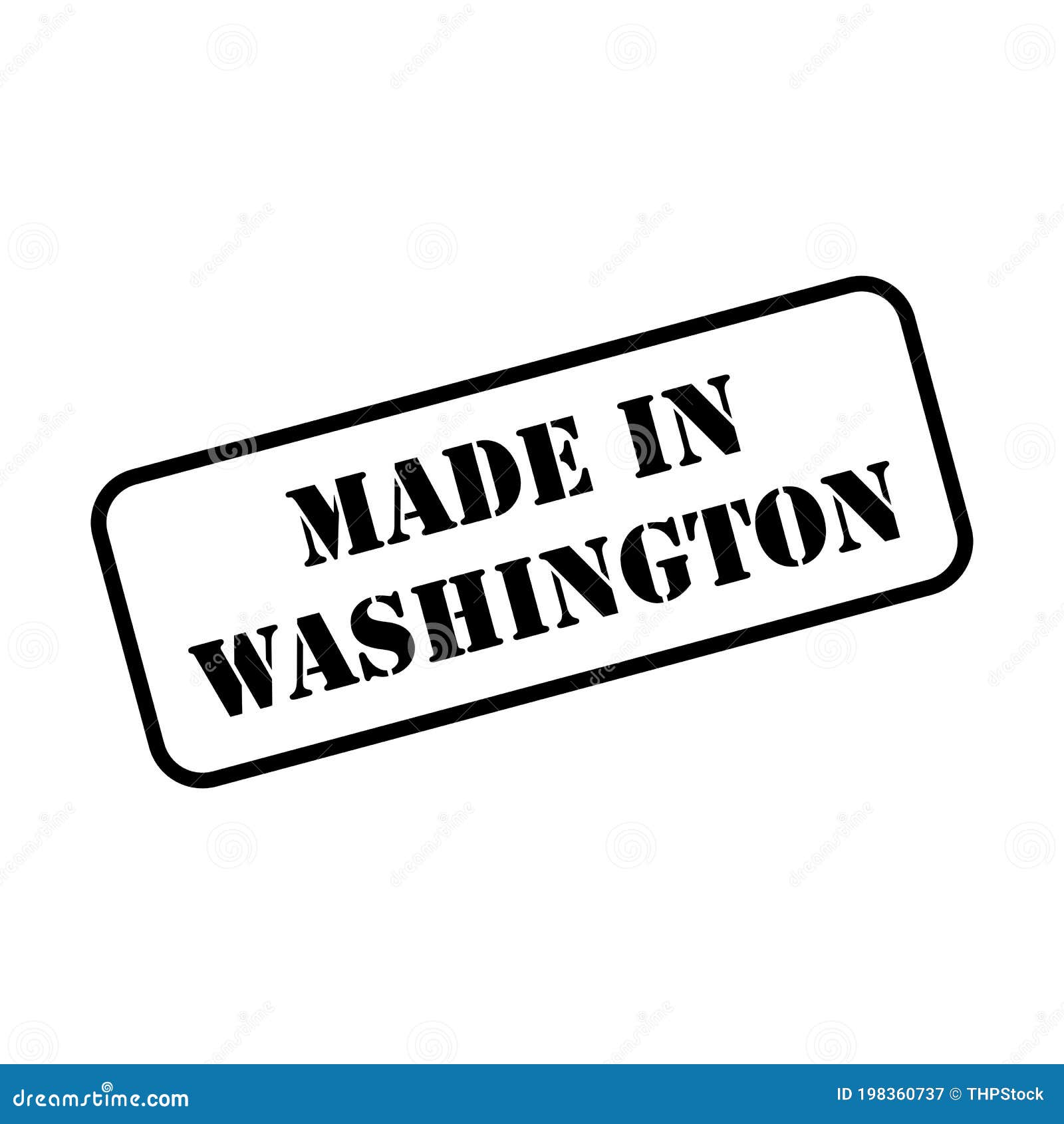 Made in Washington Stamp Vector Stock Vector - Illustration of vintage ...