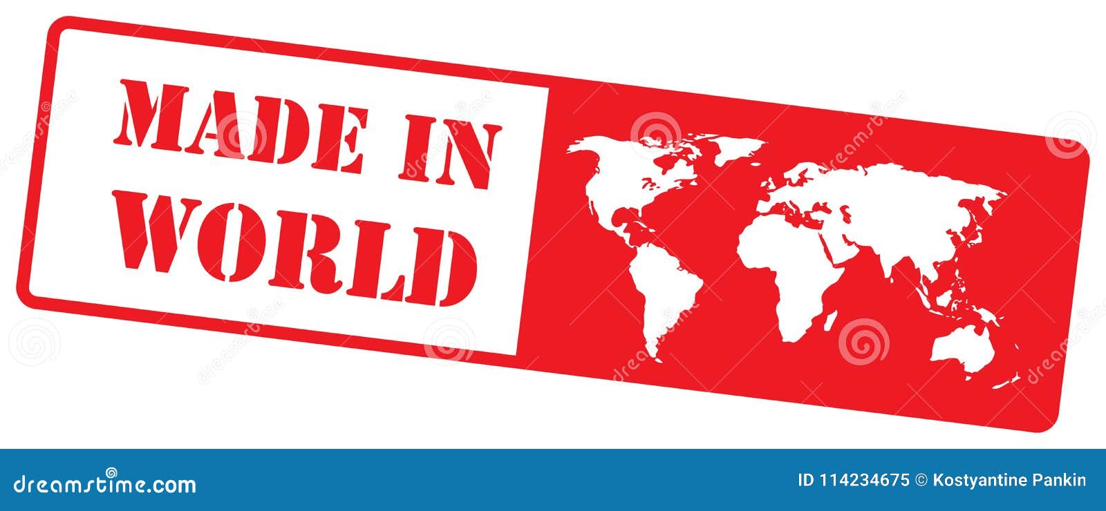 Made in world stock vector. Illustration of power, america - 114234675