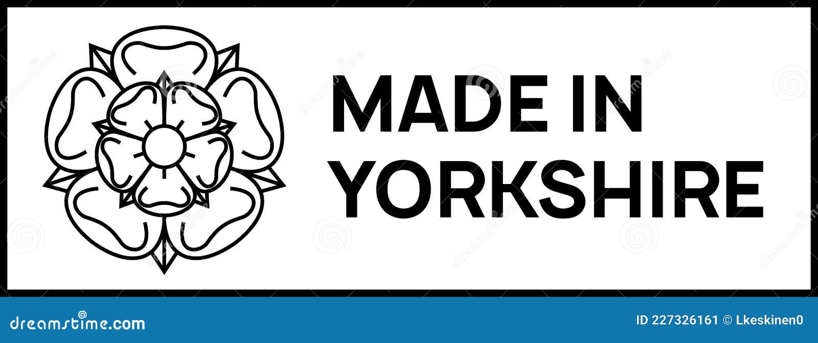Made in Yorkshire Black Sign with Yorkshire Emblem Stock Vector ...