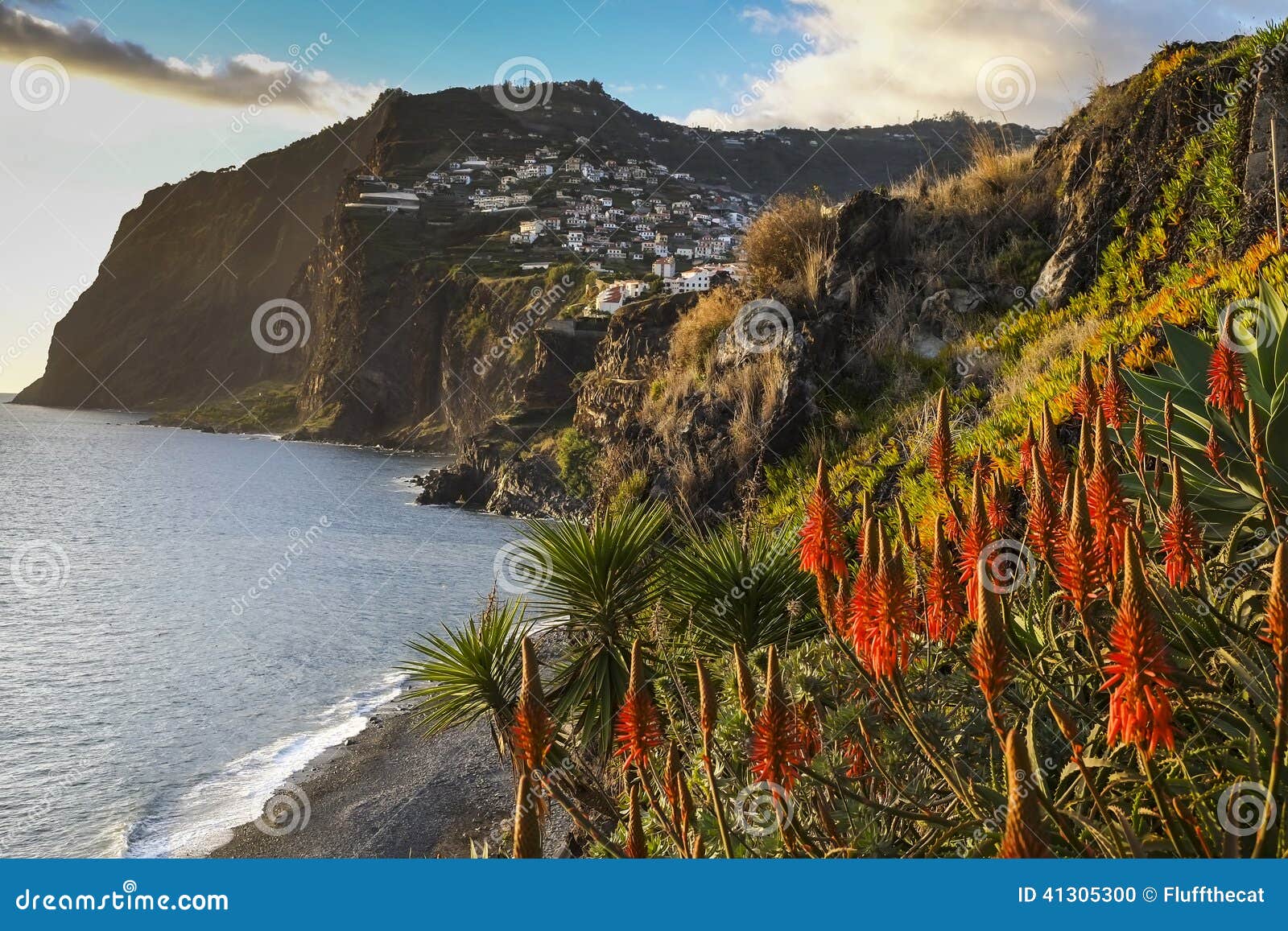 Madeira-Insel stockfoto. Bild von weit, dorf, portugal - 41305300