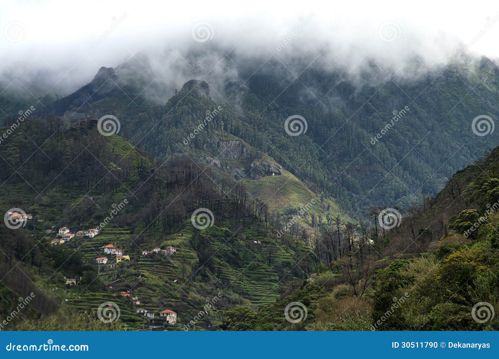 Madeira mountains stock photo. Image of viewpoint, rock - 30511790