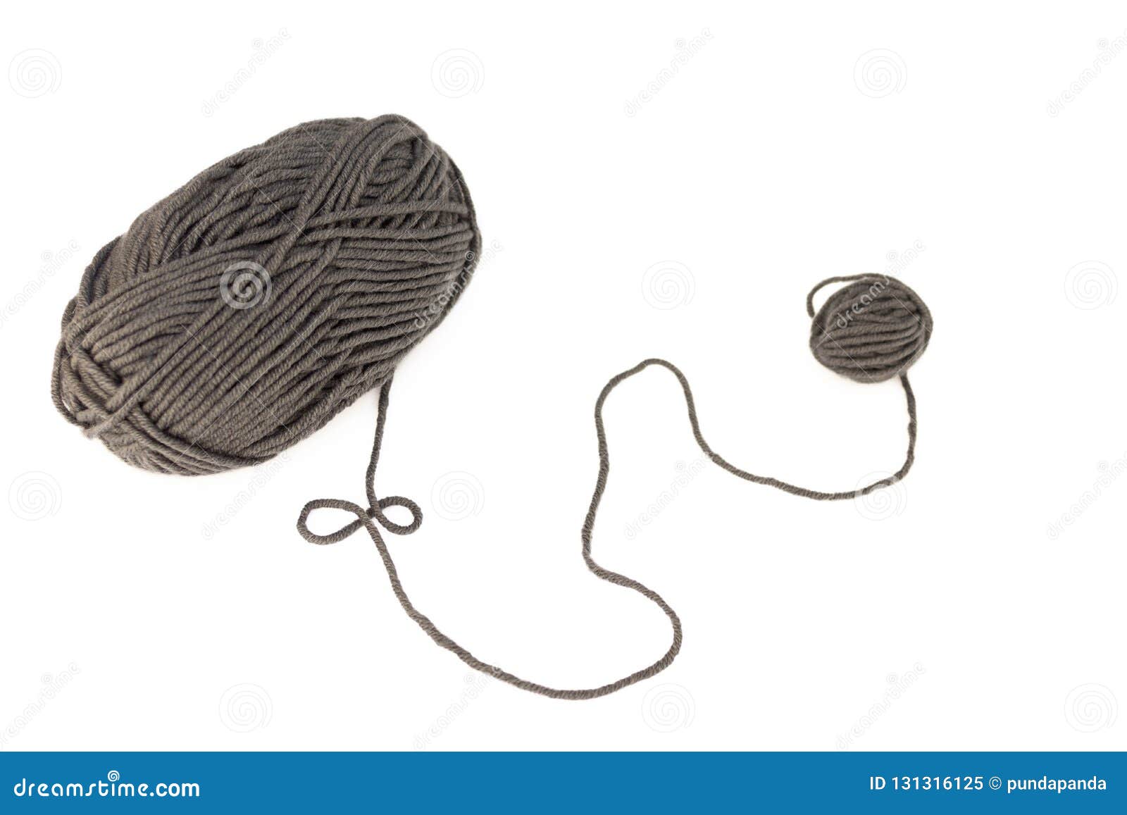 Madeja De Gray Wool Isolated Imagen de archivo - Imagen de cuerda, arte ...