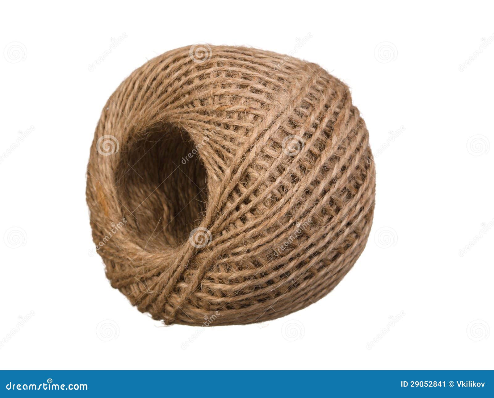Madeja Natural De La Cuerda Aislada En El Blanco Imagen de archivo ...