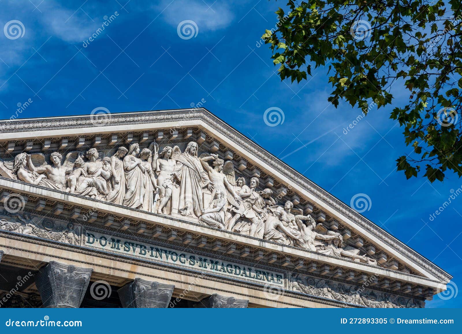 The Madeleine Church in Paris Stock Image - Image of paintings, paris ...